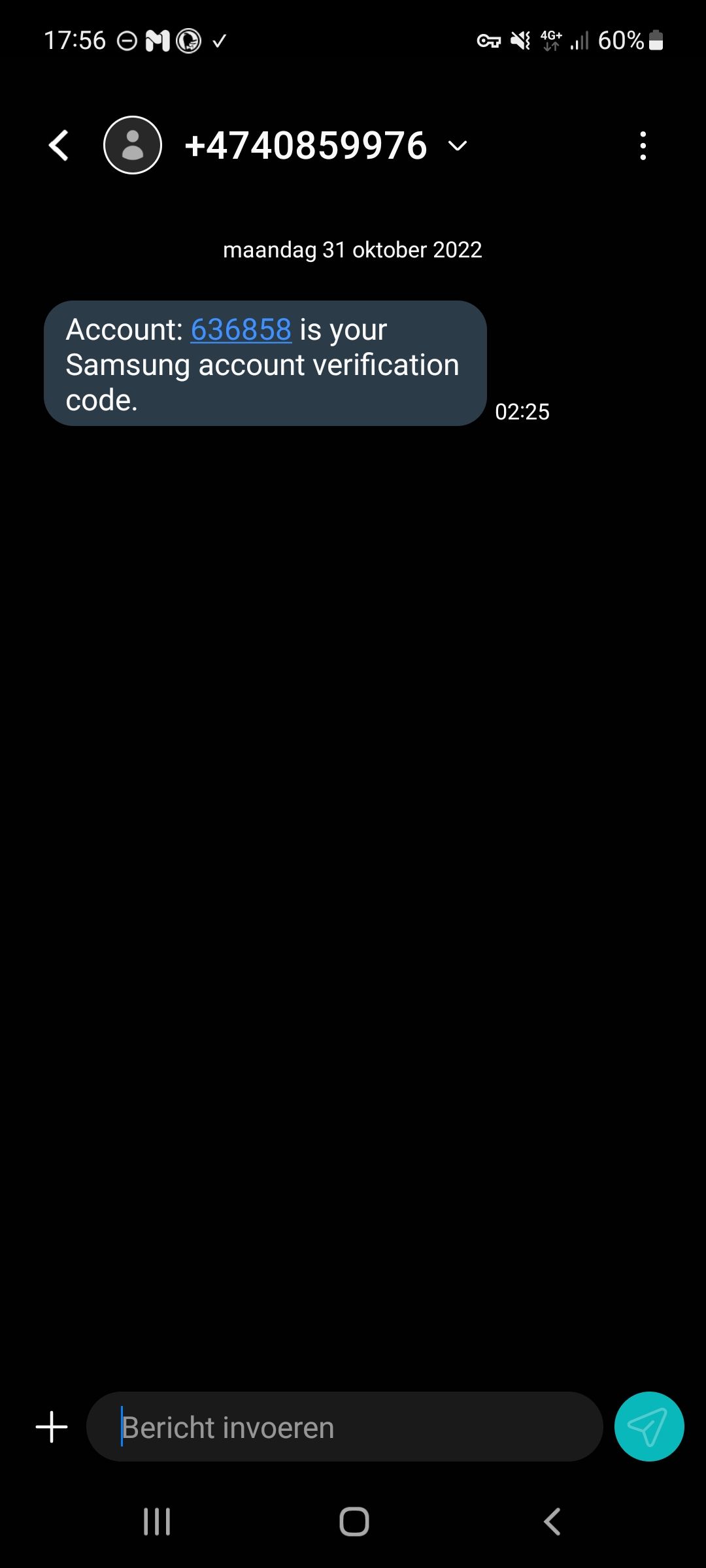Opgelost: SMS bericht voor 2-staps verificatie Samsung account ...