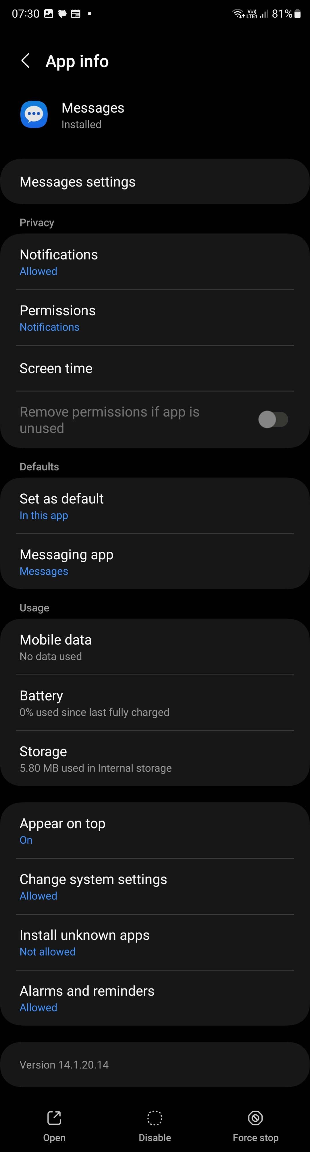 Chat features removed in latest version of Samsung messages? - Samsung ...