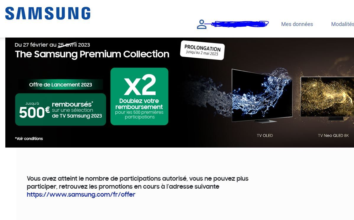 Résolu : ODR The Samsung Premium Collection - Samsung Community
