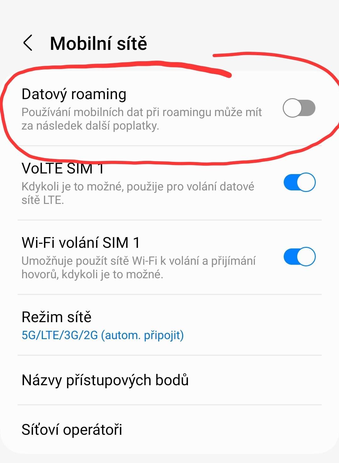 DualSIM - Datovy roaming - Samsung Community