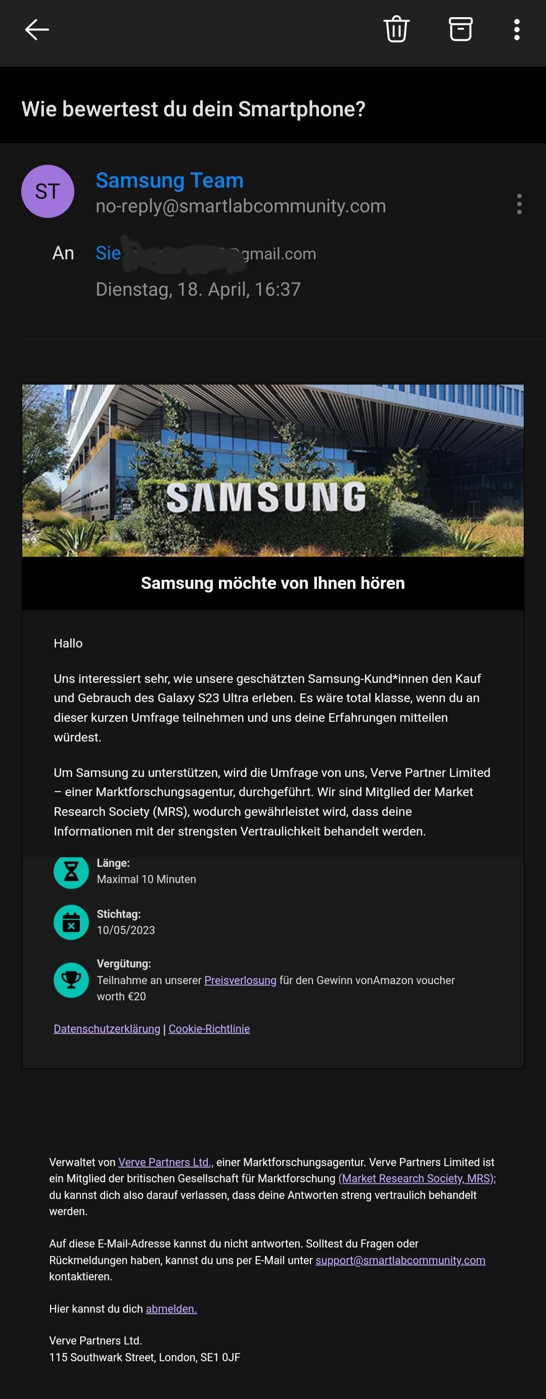 Smartlabcommunity echt oder fake? - Samsung Community