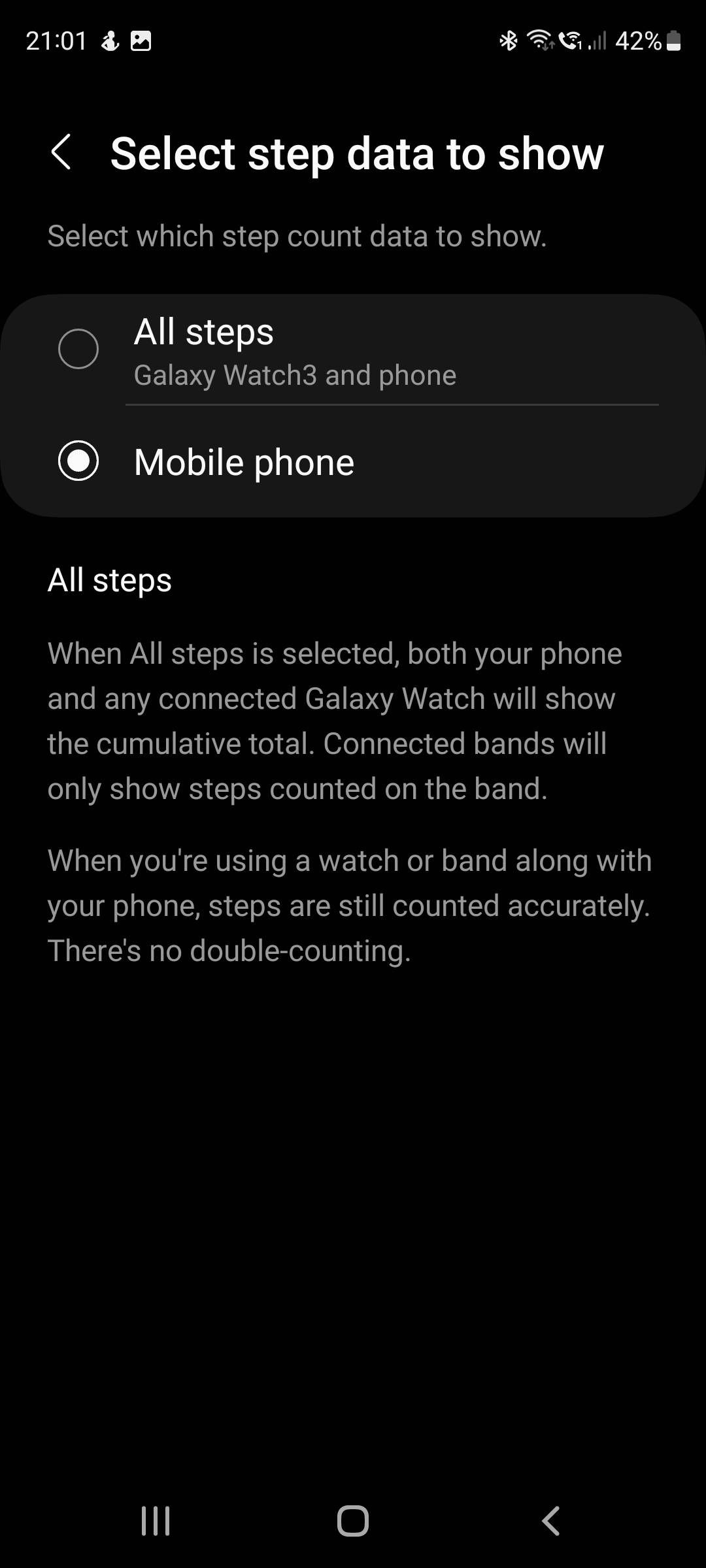 Conflicting step counter on samsung health app. - Samsung Community
