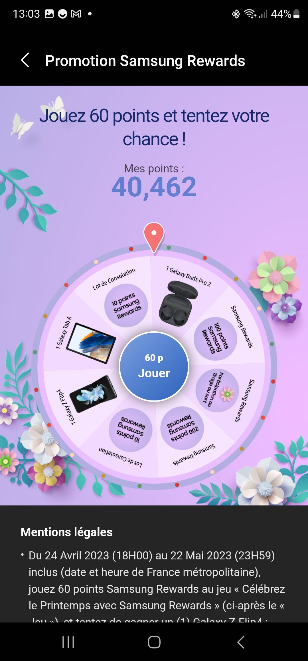 Jeu concours Samsung Rewards Zflip4 - Samsung Community