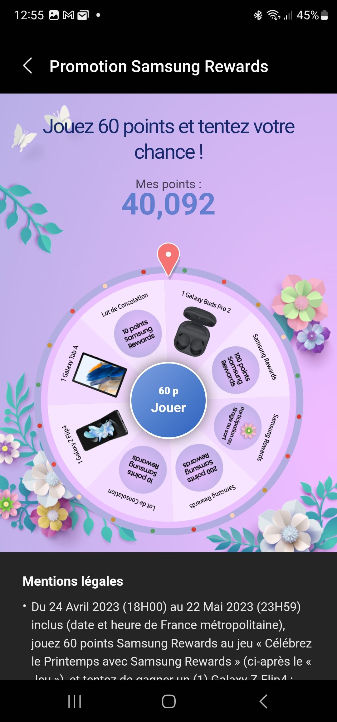 Jeu concours Samsung Rewards Zflip4 - Samsung Community