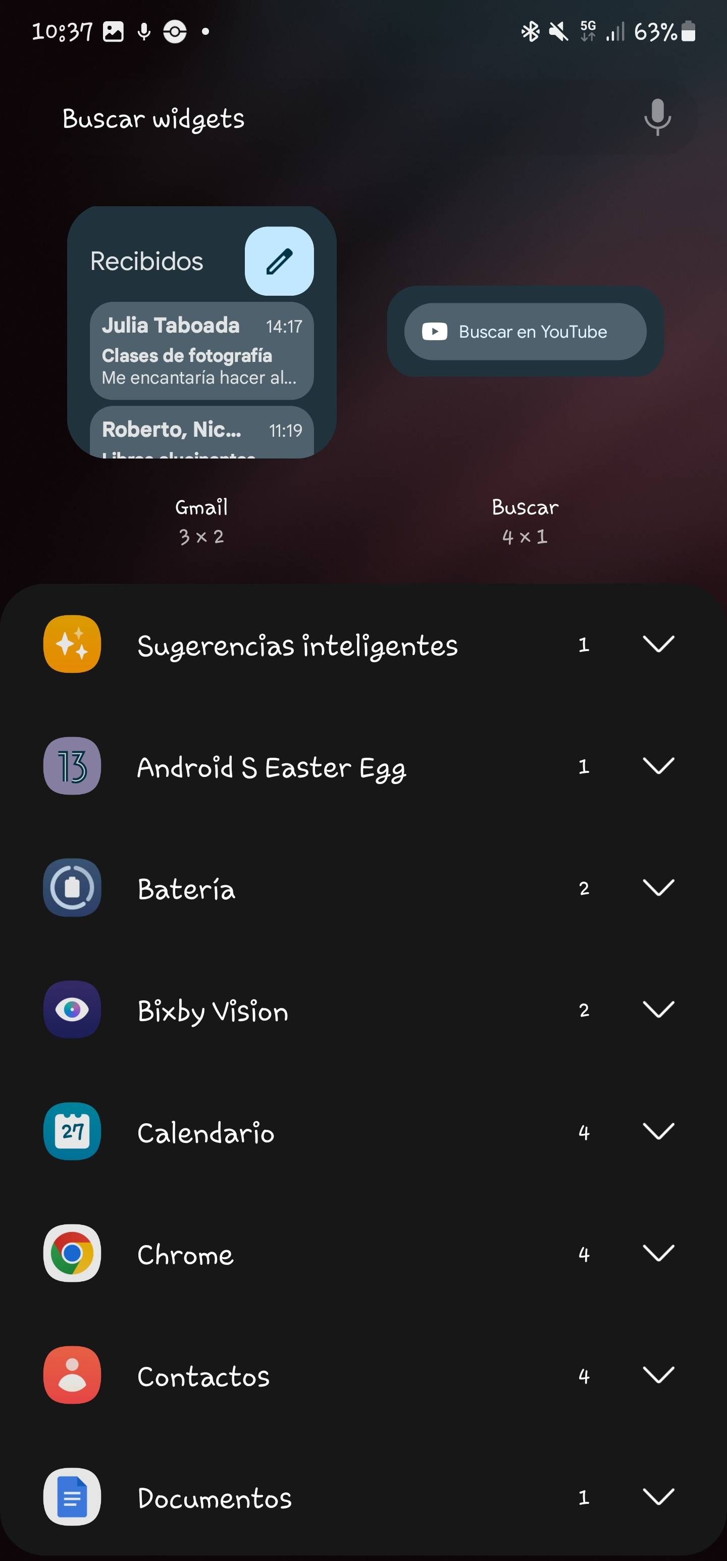 Solucionado: Android S Easter egg Widget - Samsung Community