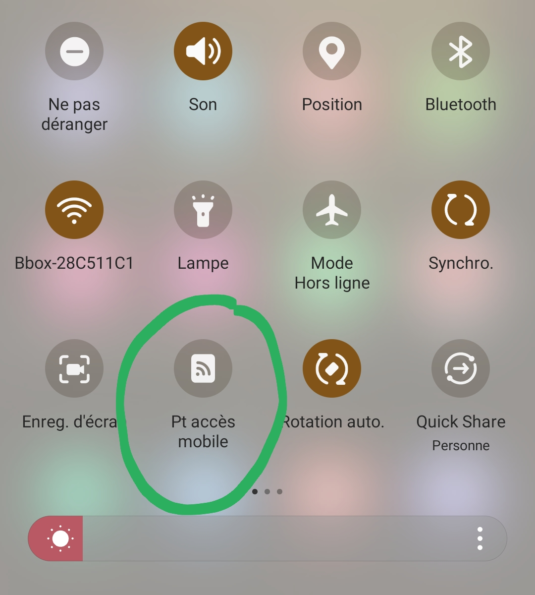 Accès direct aux paramètres de connexions/points d'accès mobile et modem USB/modem USB - Samsung ...