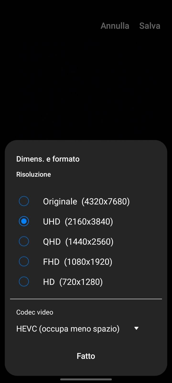 Risolto: Formati video - Samsung Community