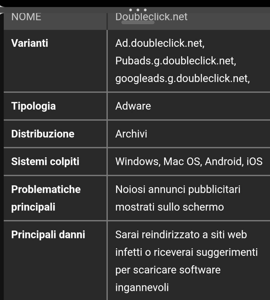 ad.doubleclick.net su Android a cosa serve? - Samsung Community