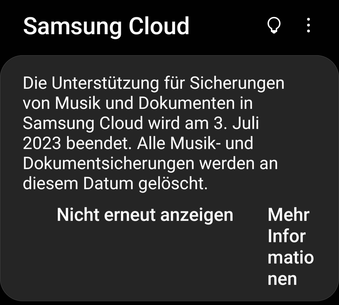 Samsung Cloud - Onedrive - Musik und Dokumente Löschung - was jetzt ...
