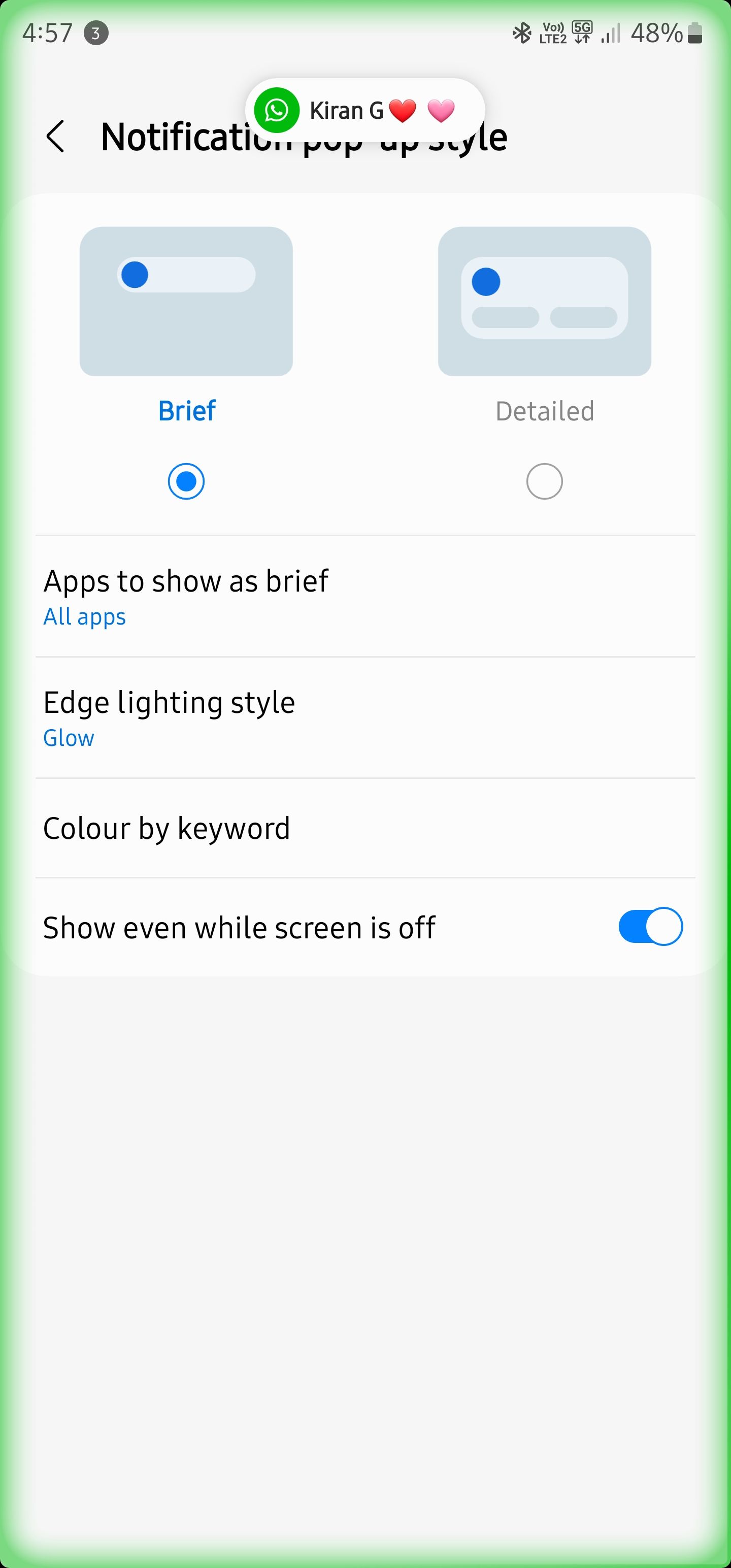 Notifications like on Iphone!!! Samsung A54 - Samsung Community