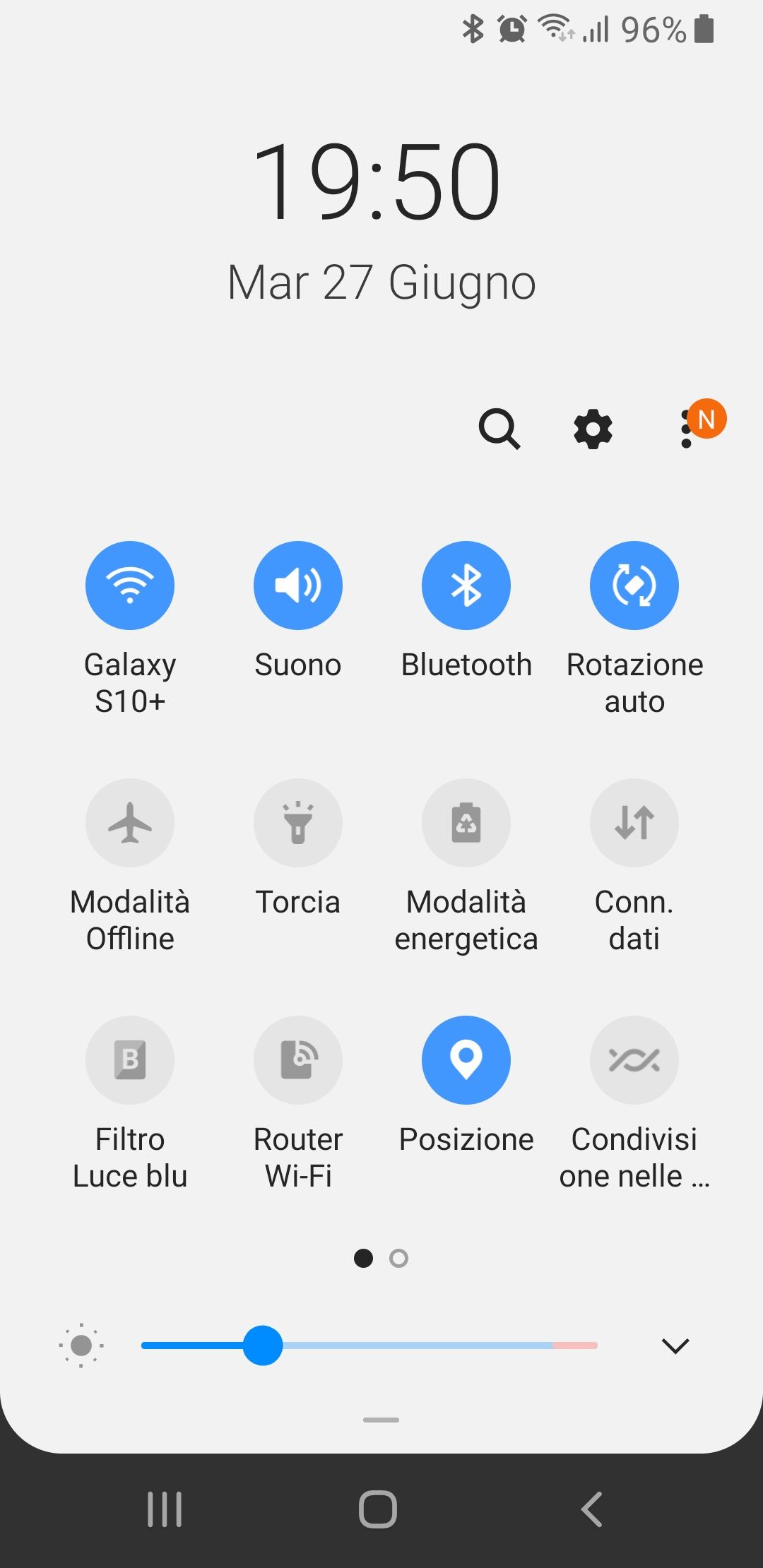 Modificare disposizione icone nel menu a tendina della schermata home ...
