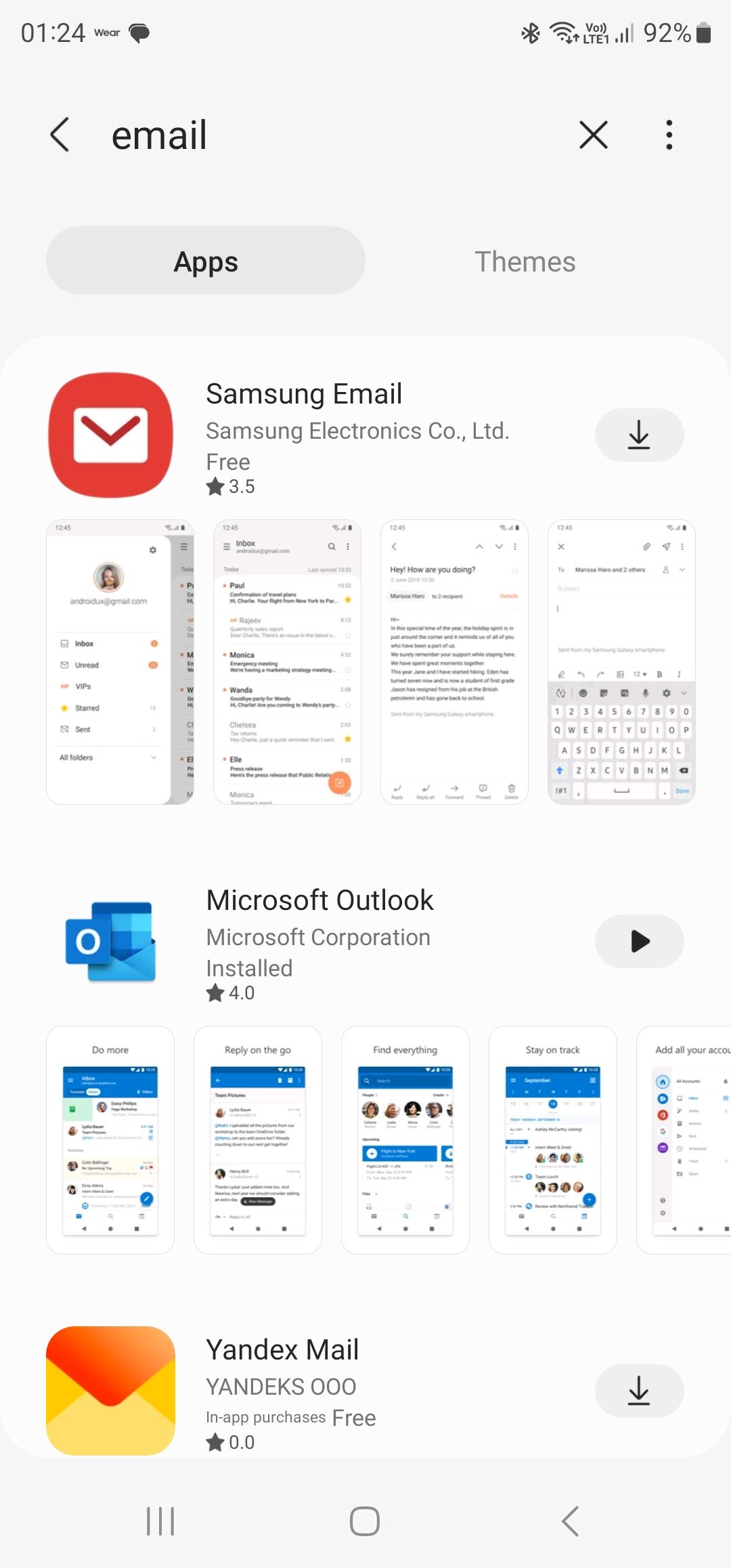 Does anyone know what has happened to the galaxy Email app has gone ...