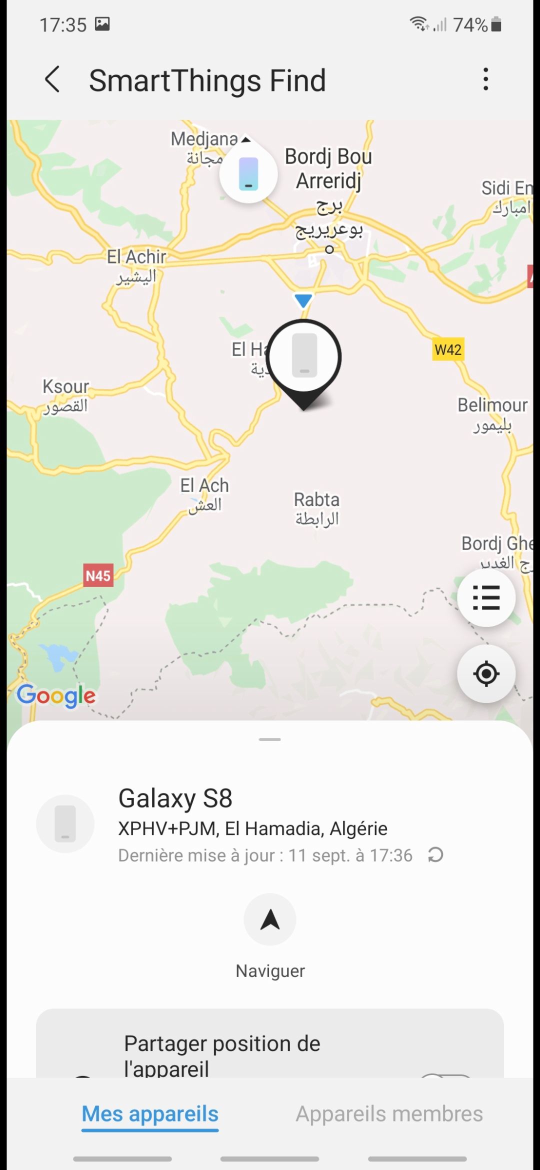 Localisation samsung A22 - Samsung Community