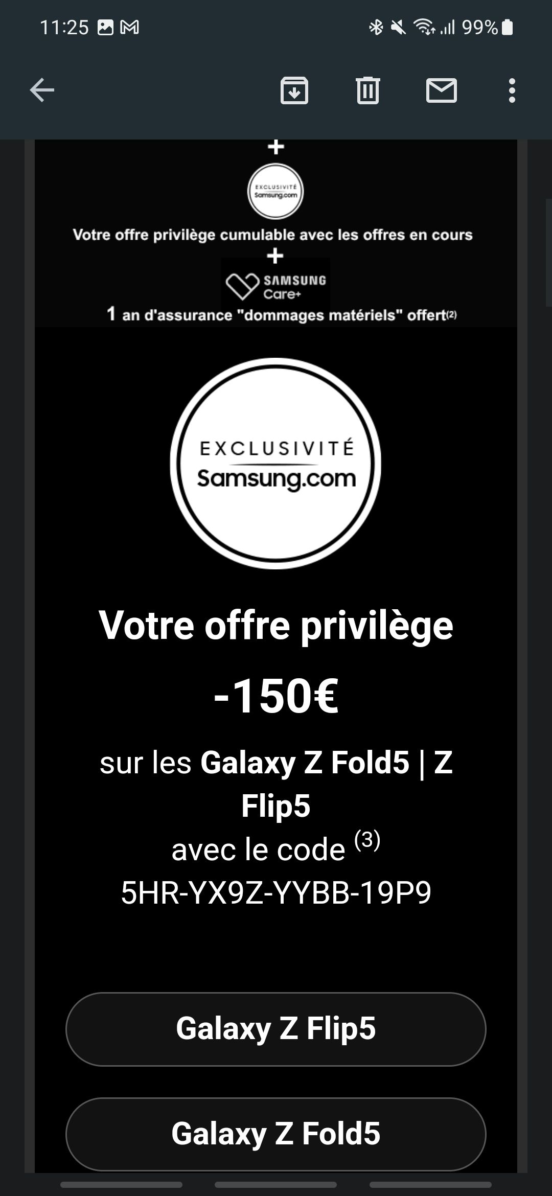 Code promo - Samsung Community