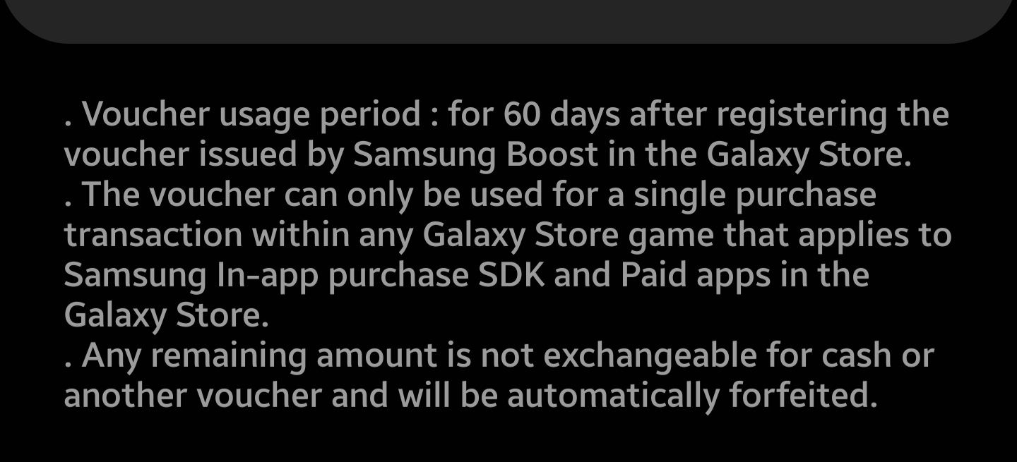 £50 Galaxy store voucher - Samsung Community