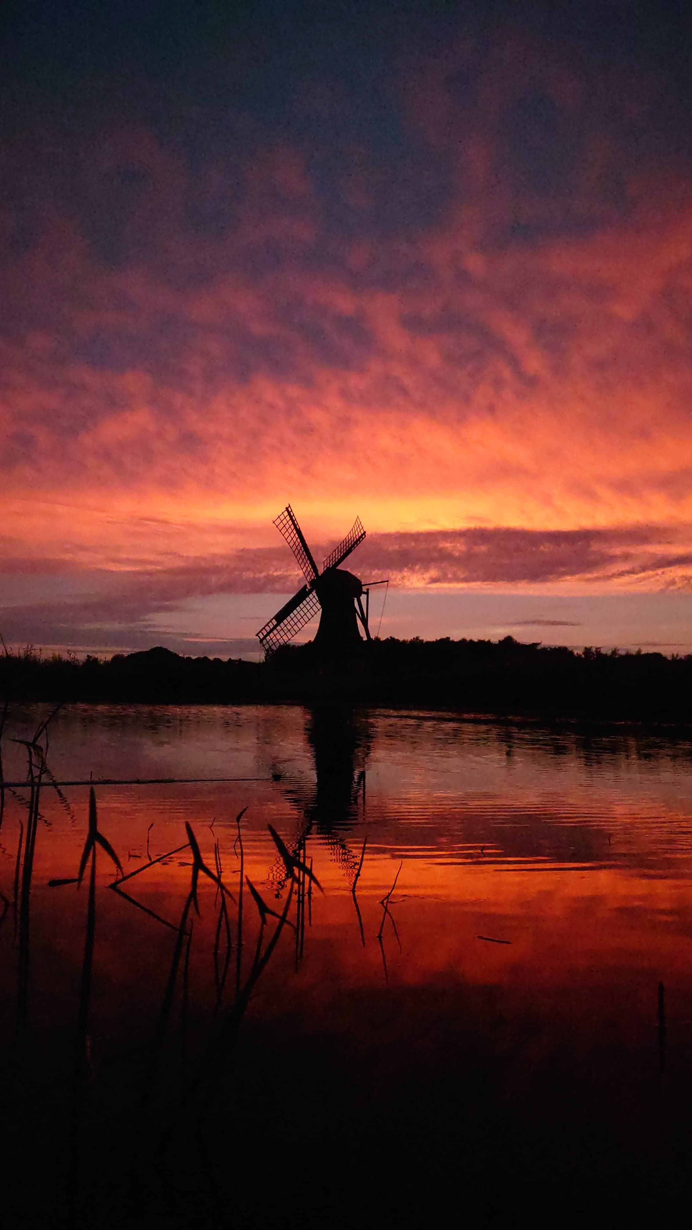Sunset windmill - Samsung Community