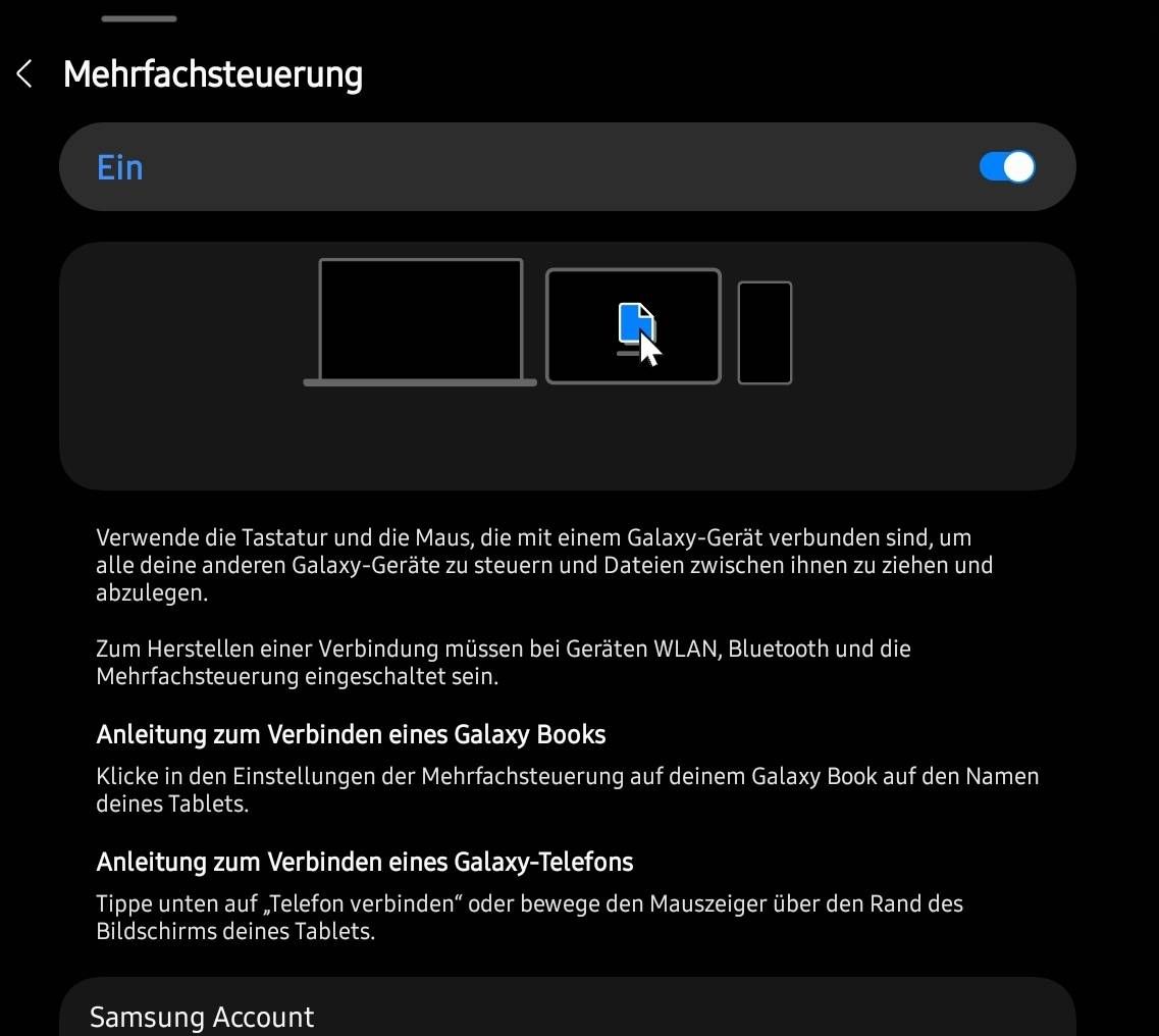 Multi Control / Mehrfachsteuerung zwischen Tab S8 Ultra & S22 Ultra ...
