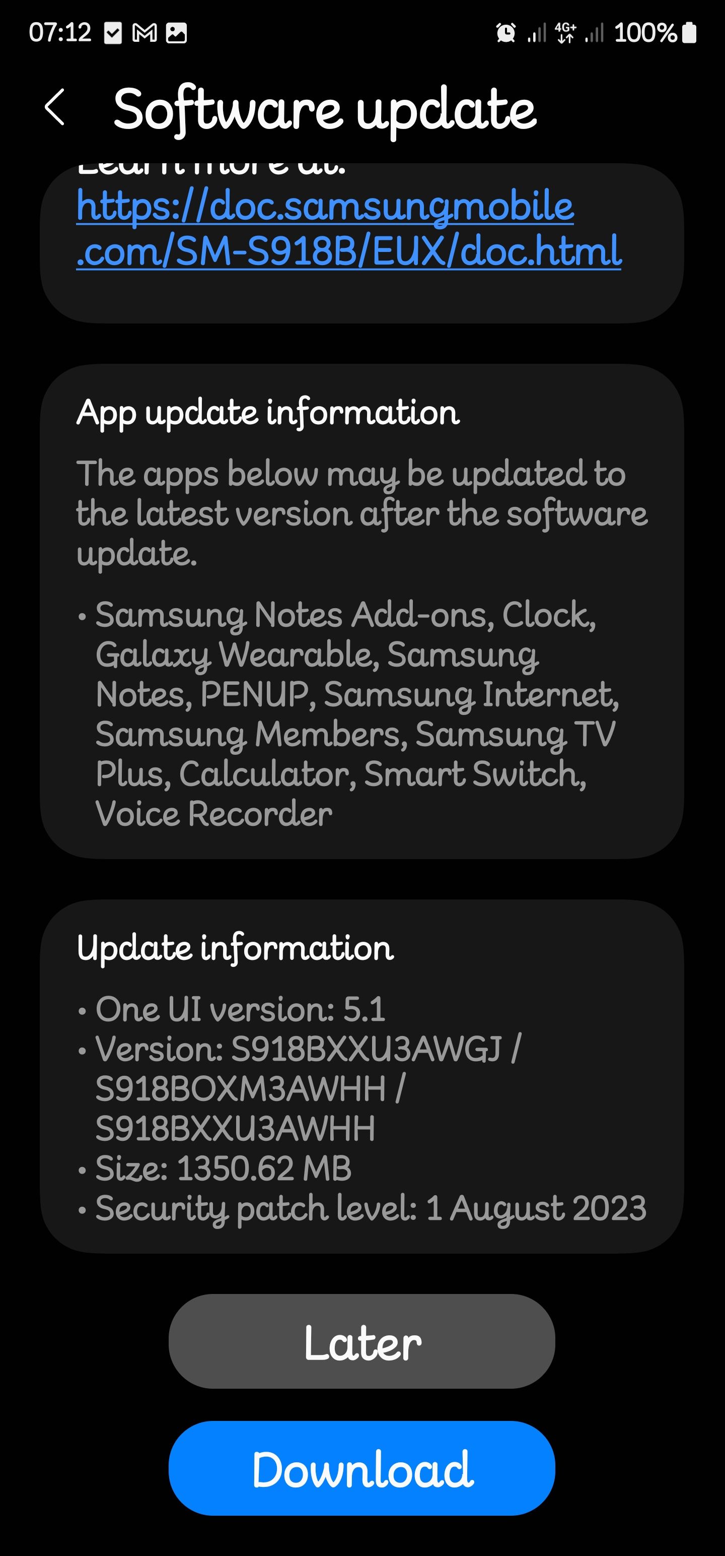 The August update finally arrived (in the Netherlands) - Samsung Community