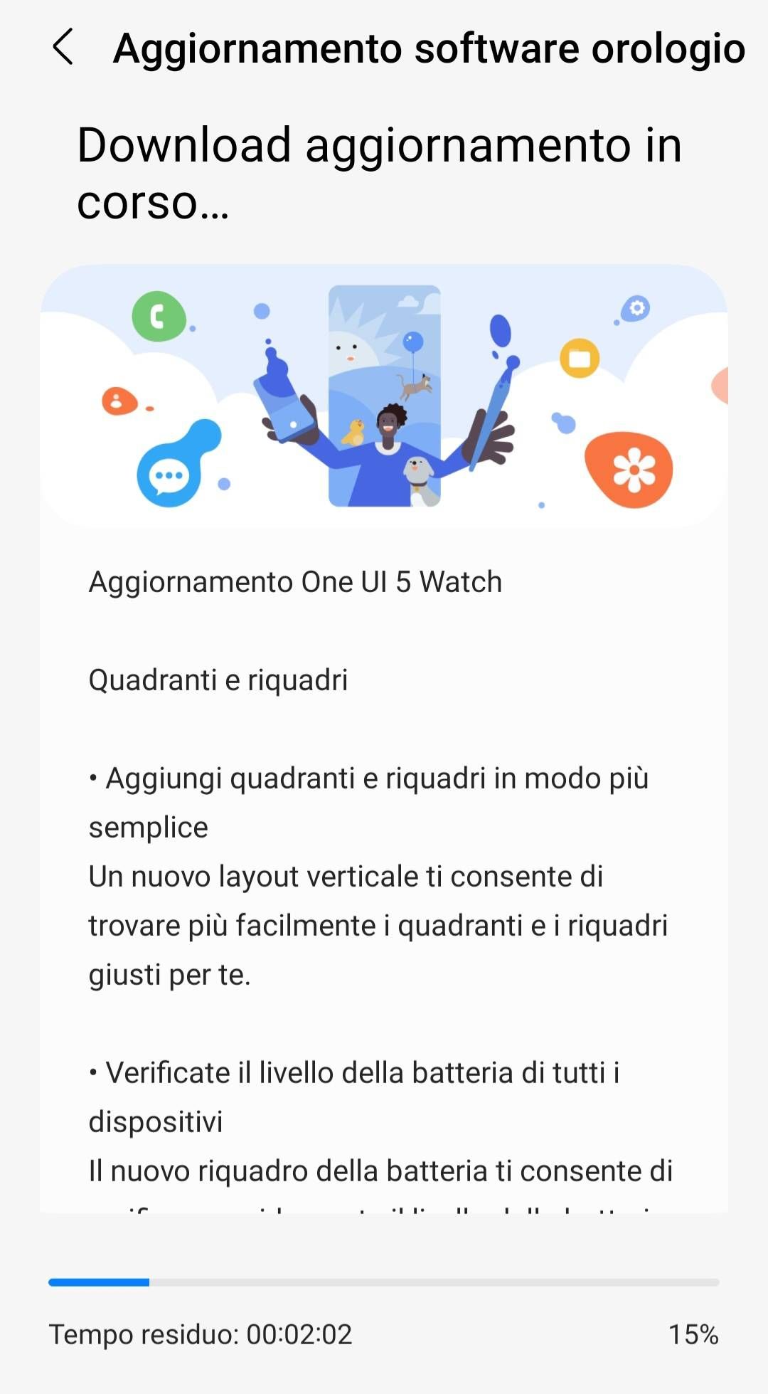 Aggiornamento watch 5 pro! - Samsung Community