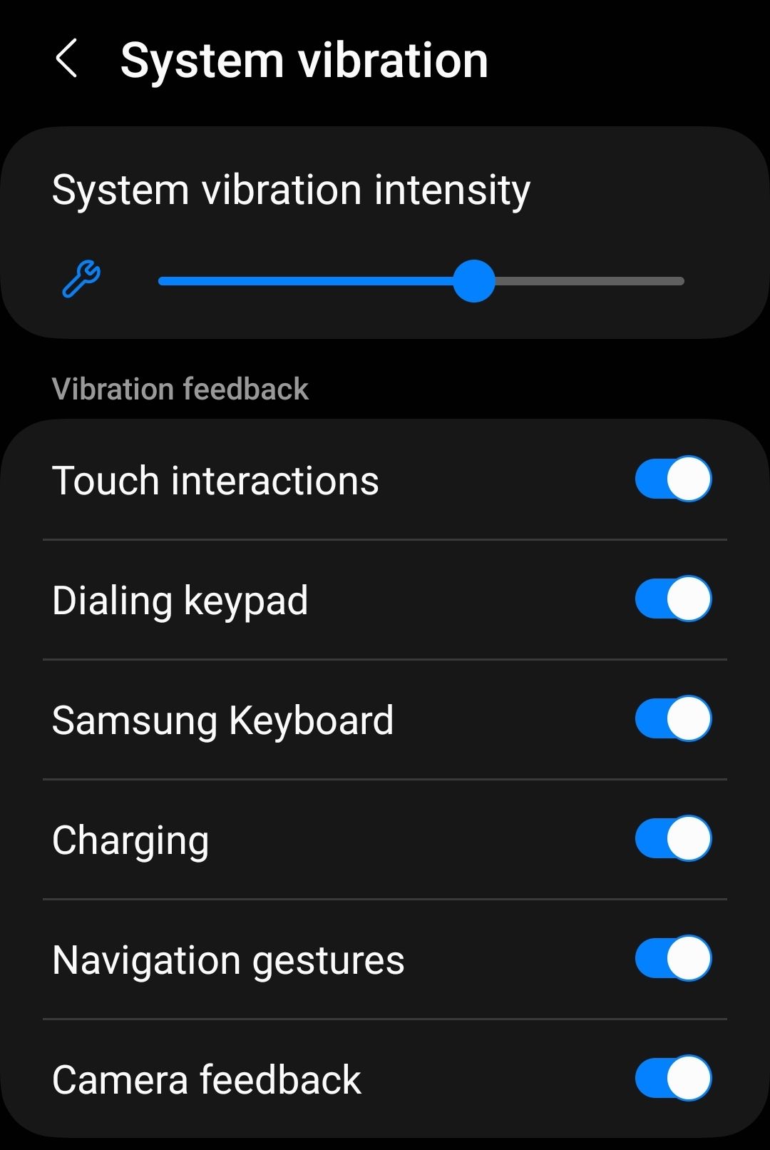 Solved: "Touch Interaction" vibration not working even while System ...