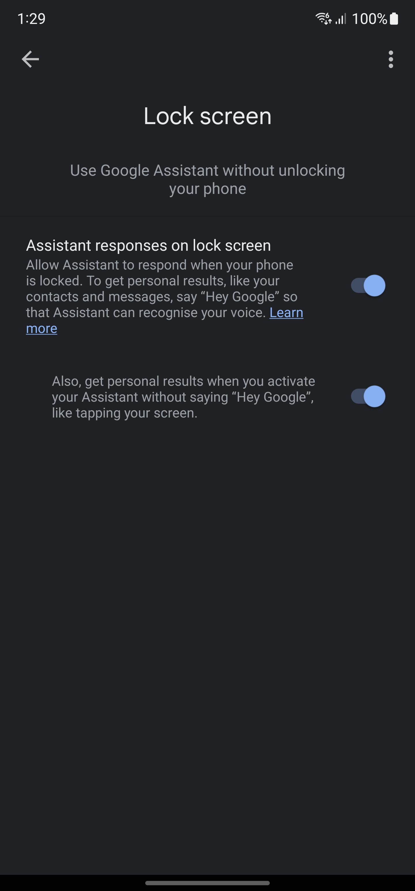 Google Assistant (hey Google) On Lock Screen - Samsung Community