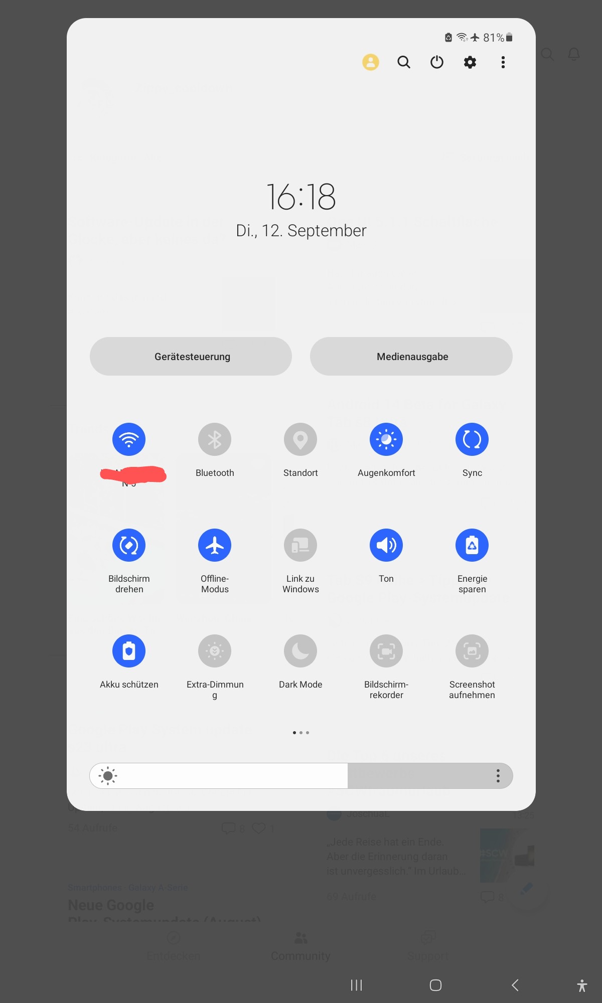 One UI 5.1.1 Schaltfläche - Samsung Community