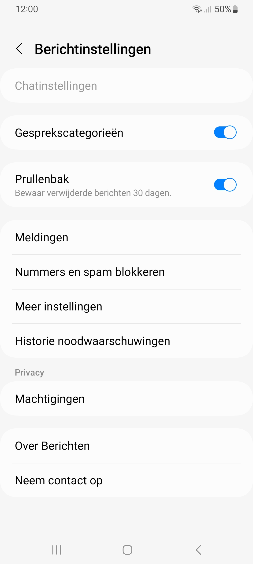 Opgelost: Melding van de berichten app - Samsung Community