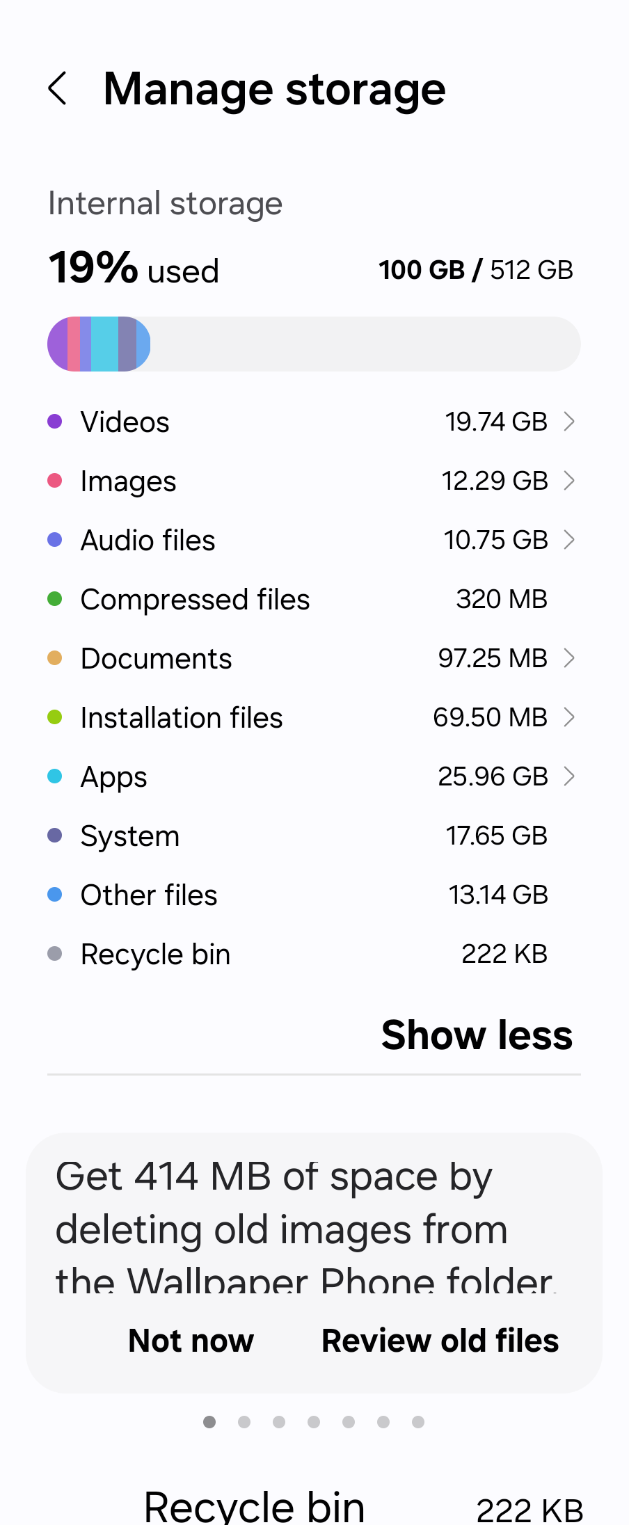 Why does the system take up 115GB of my storage? - Samsung Community