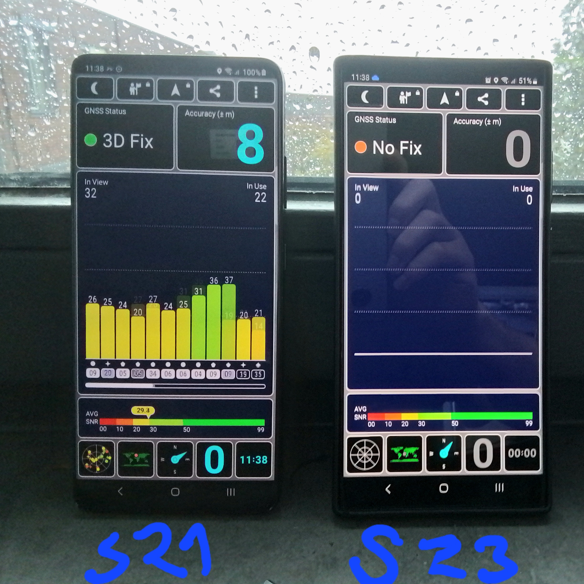 Opgelost: S23 Ultra, No GPS satellites found after screen swap ...