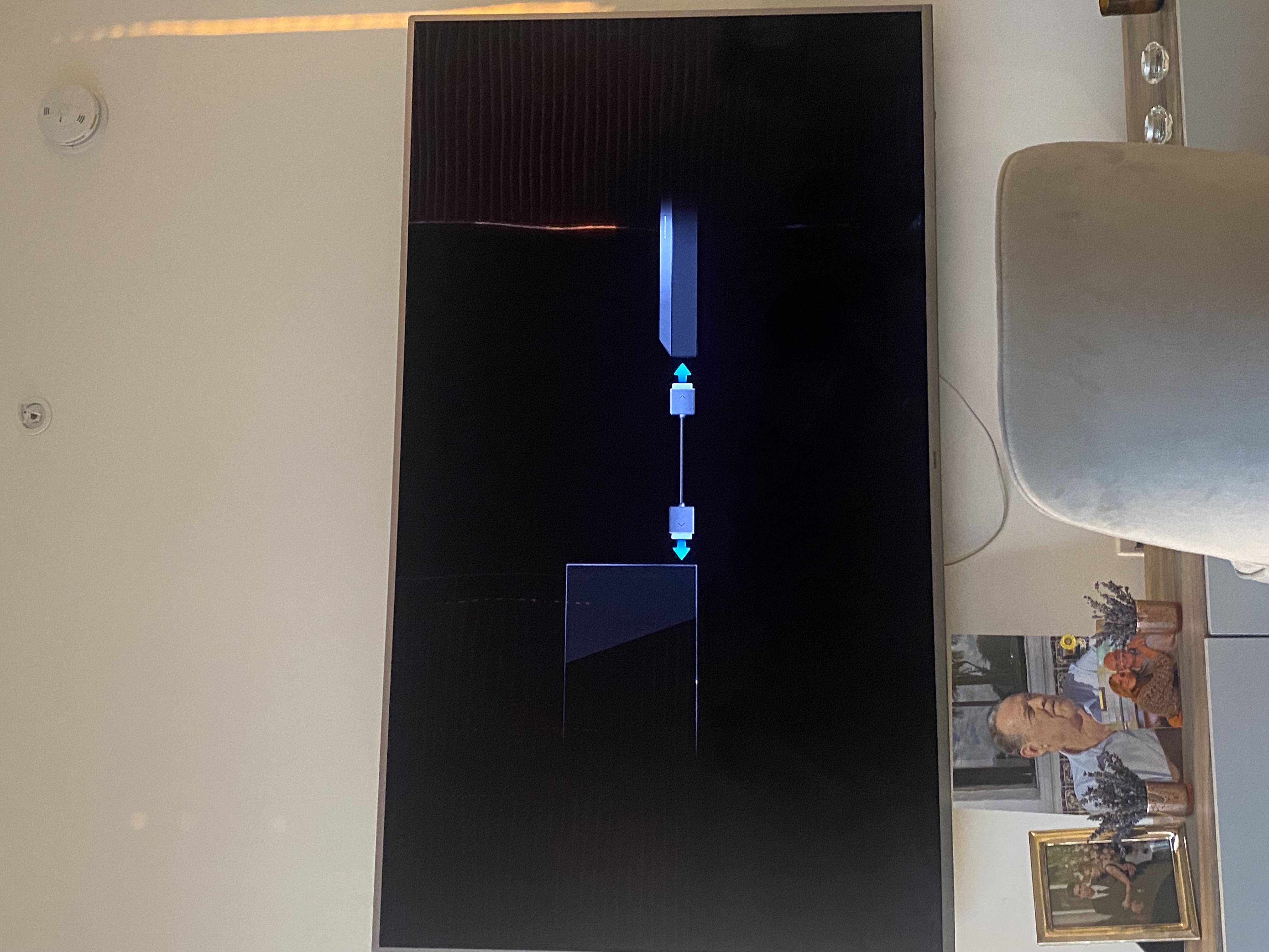 Solved: Television stuck on this screen - Samsung Community