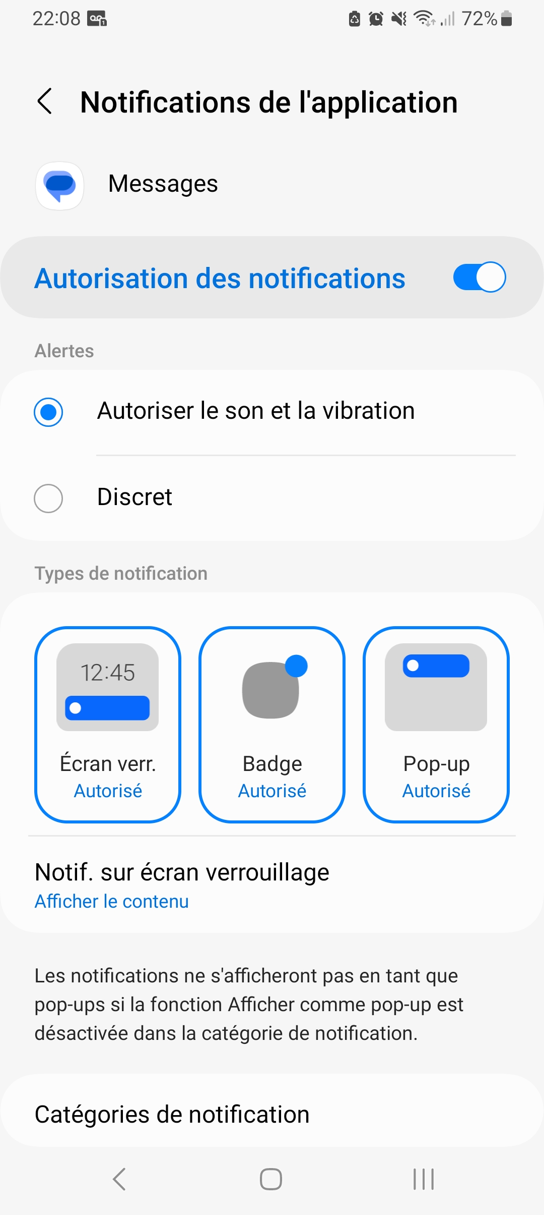 Résolu : Notifications sur ecran verrouillé A14 5G - Samsung Community