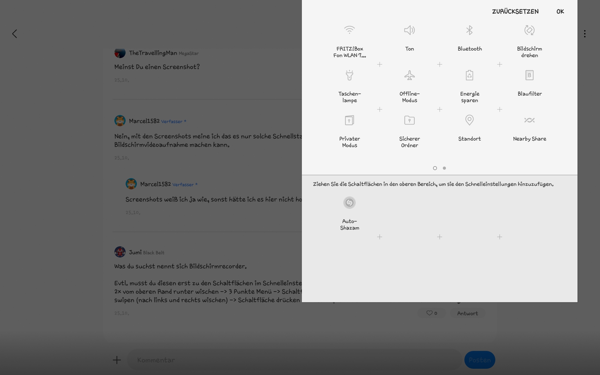 Screen Recorder auf Tablet - Samsung Community
