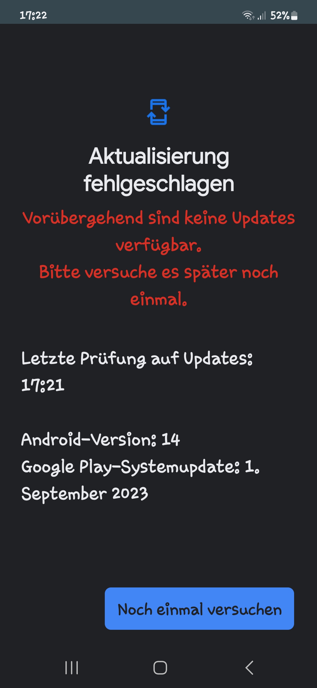 Beta 9: Google Play system update Fehler - Samsung Community