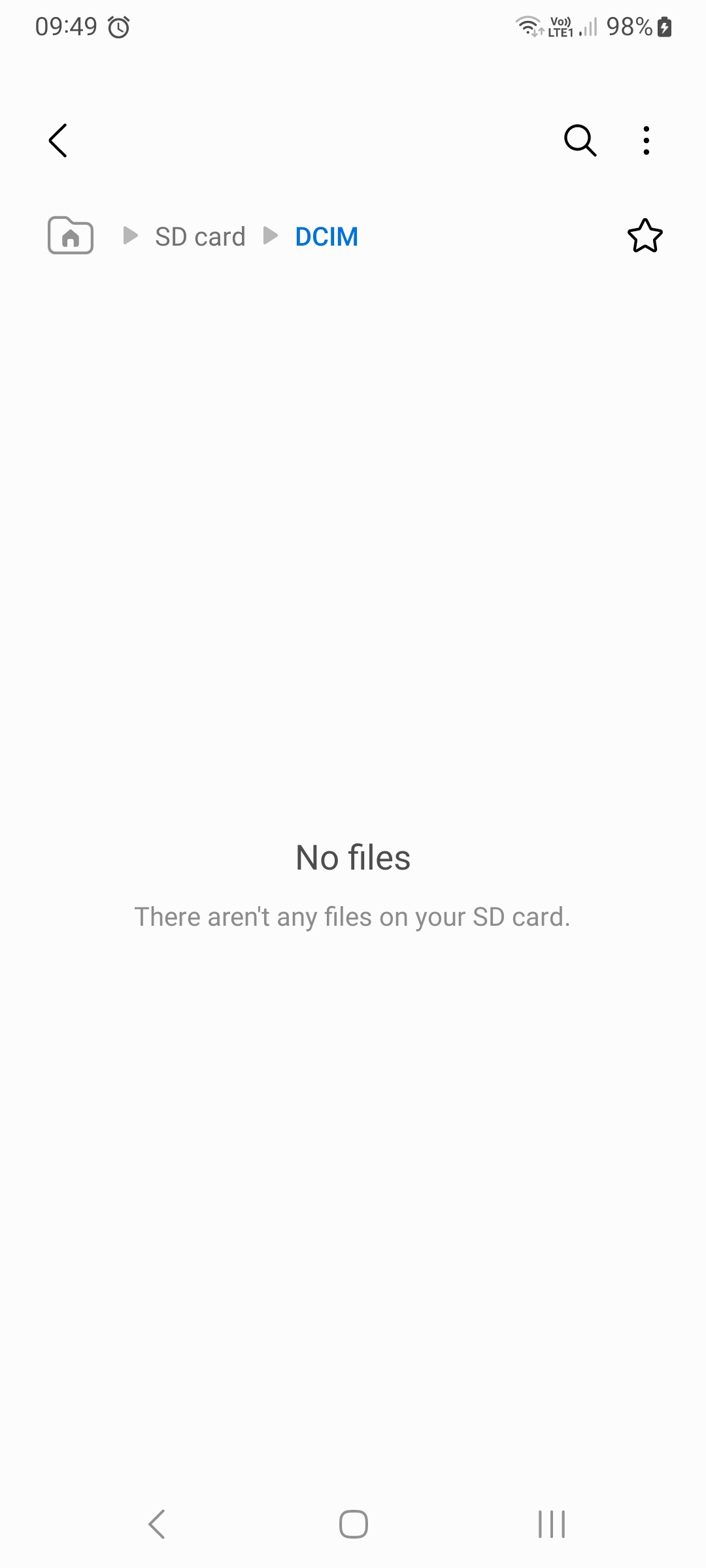 My Files doesn't show any files in the DCIM folder - Samsung Community
