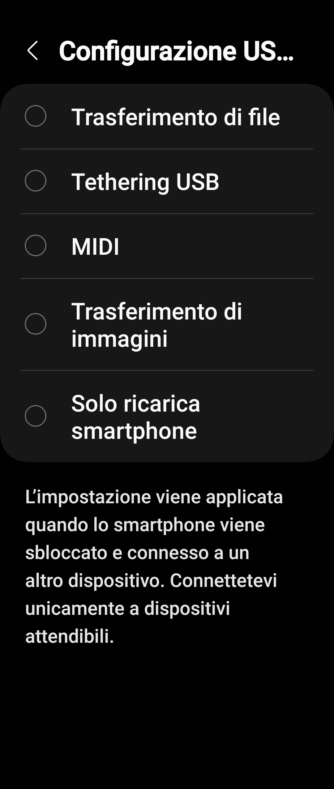 Problema Trasferimento dati via usb - Samsung Community