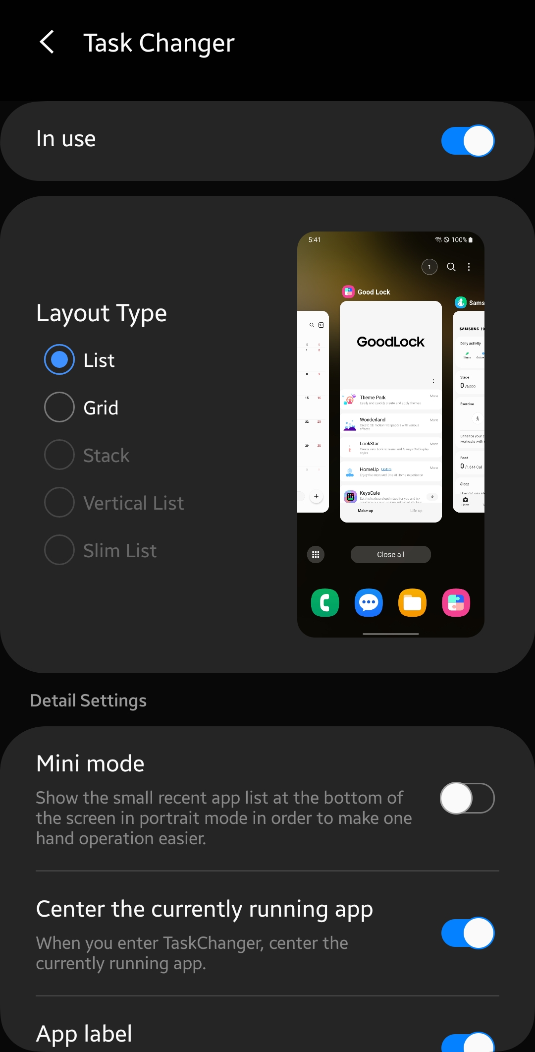S23+ task changer home up good lock - Samsung Community