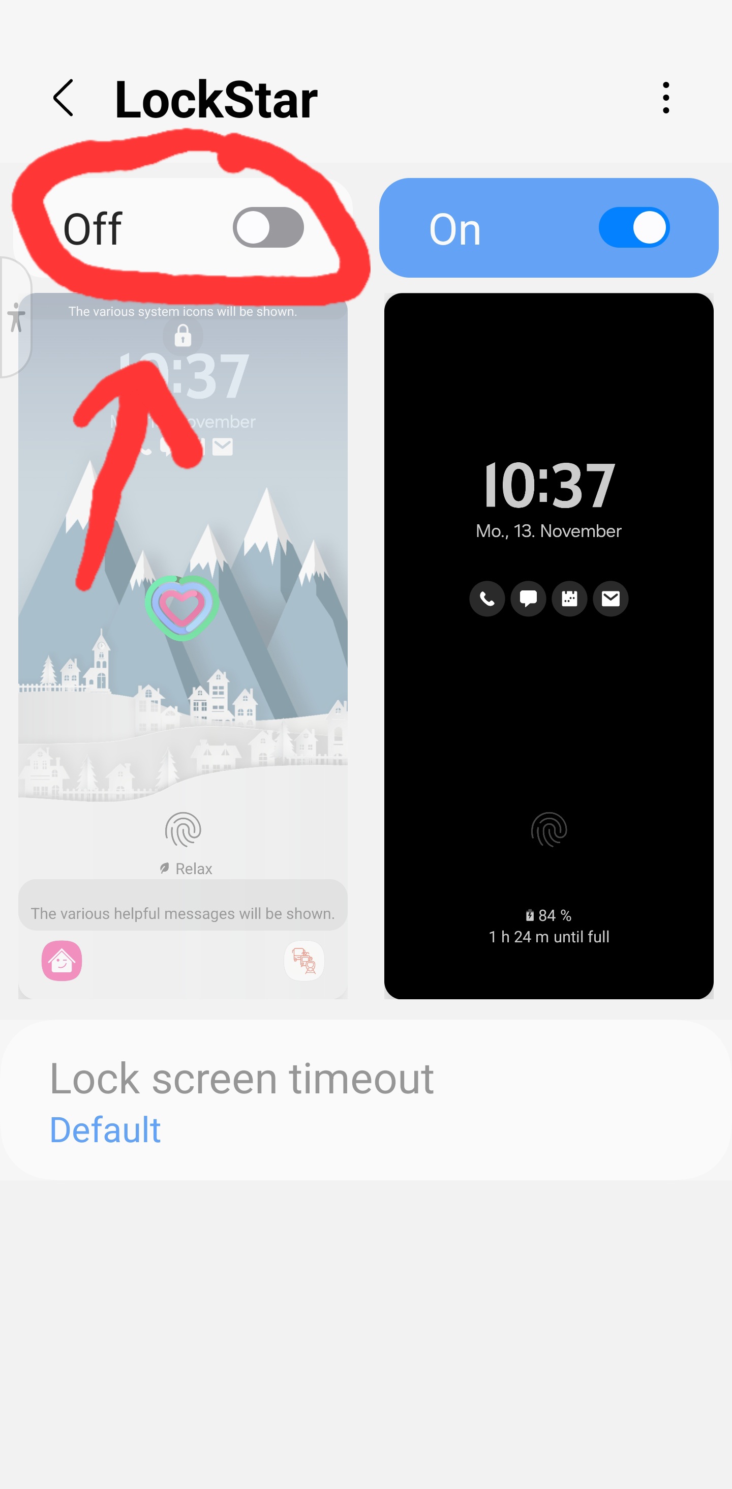 Good Lock --> LockStar deaktiviert sich immer wieder von selbst ...