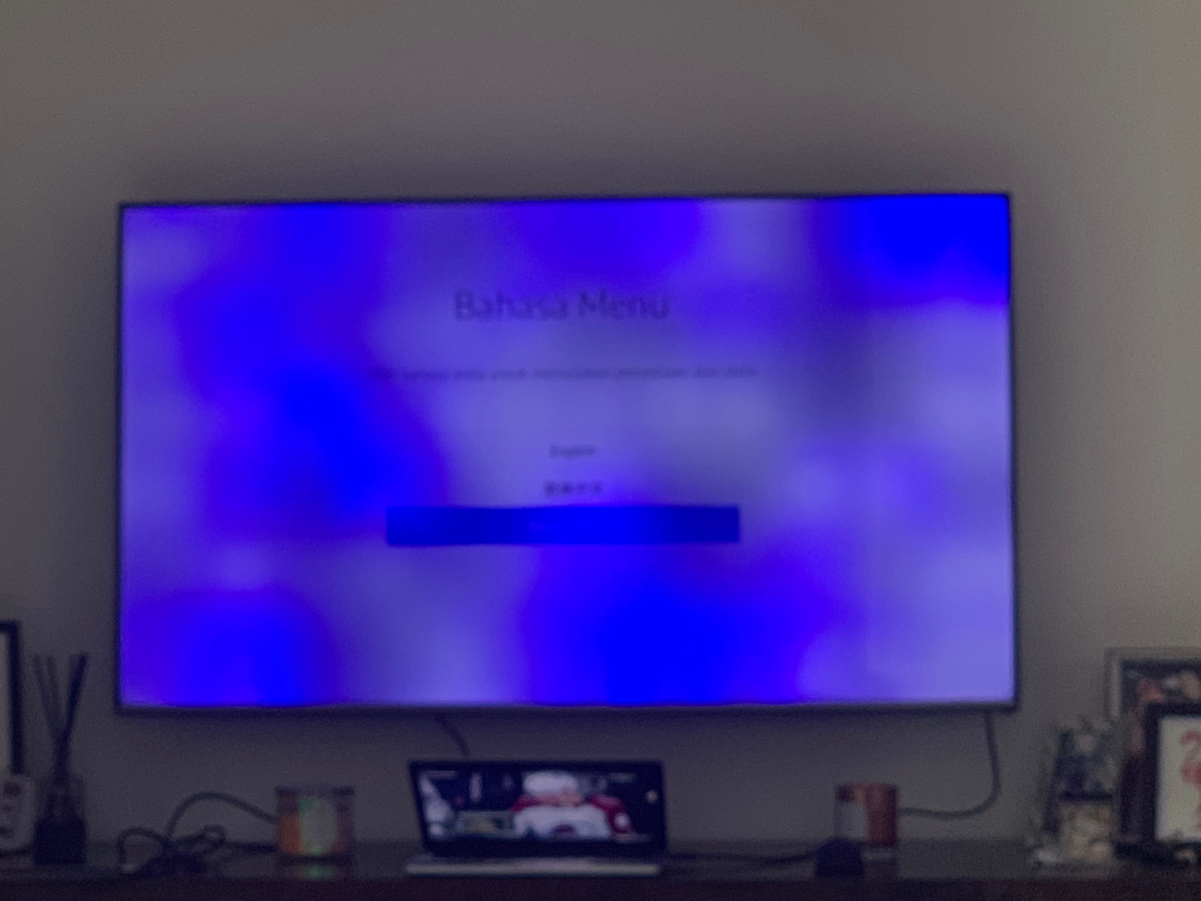 Blue patches on tv - Samsung Community