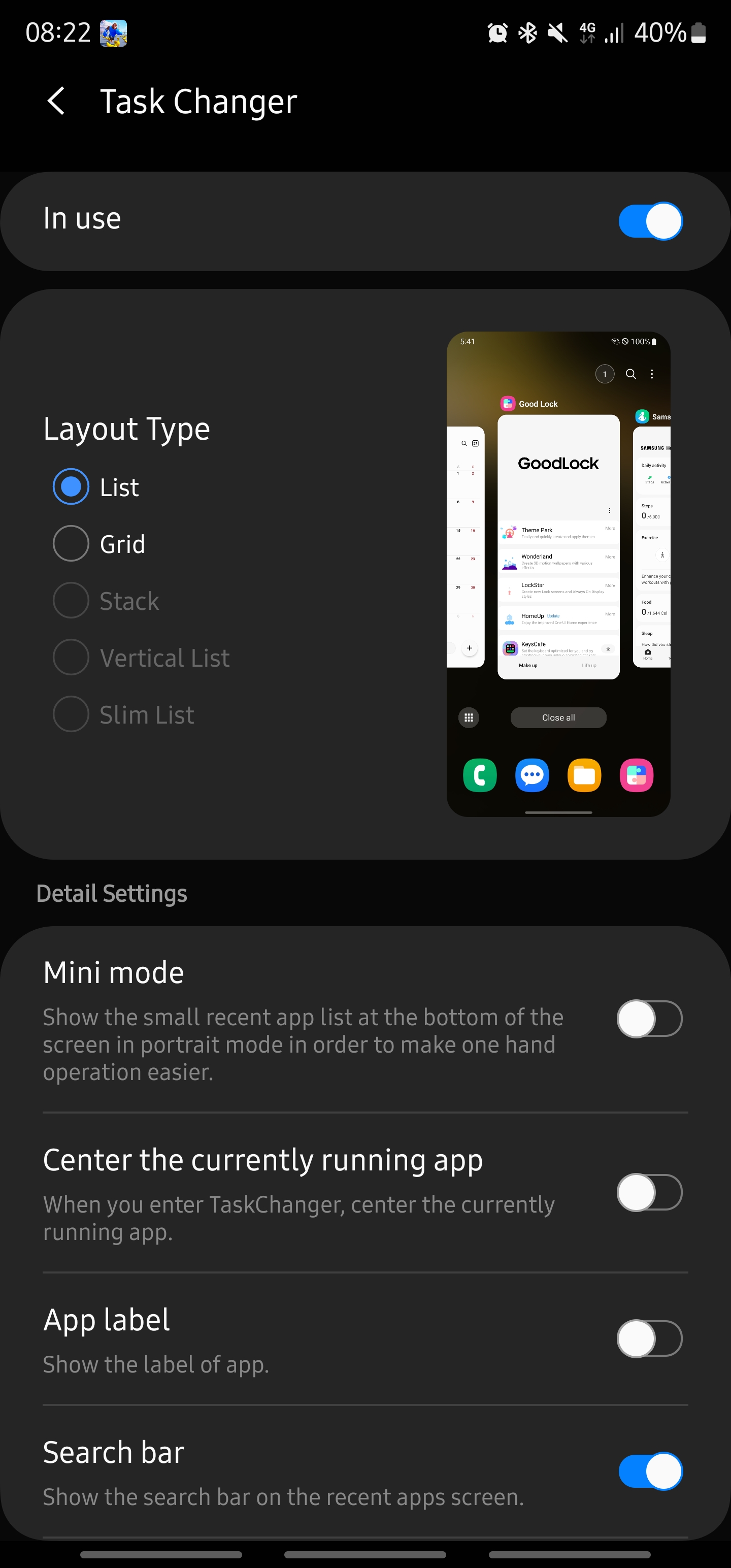 Frage zum Task Changer - Samsung Community
