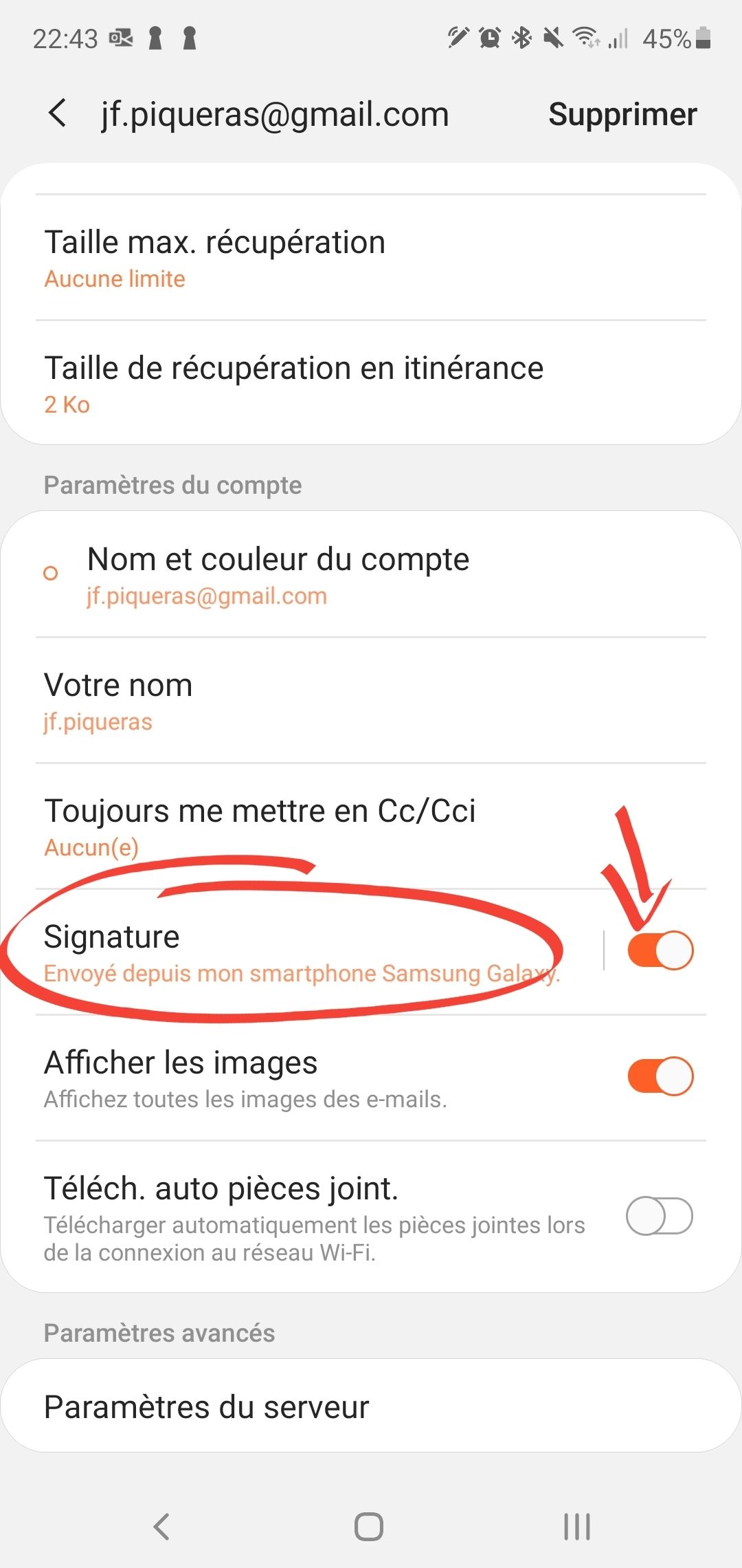 Signature mail - Samsung Community