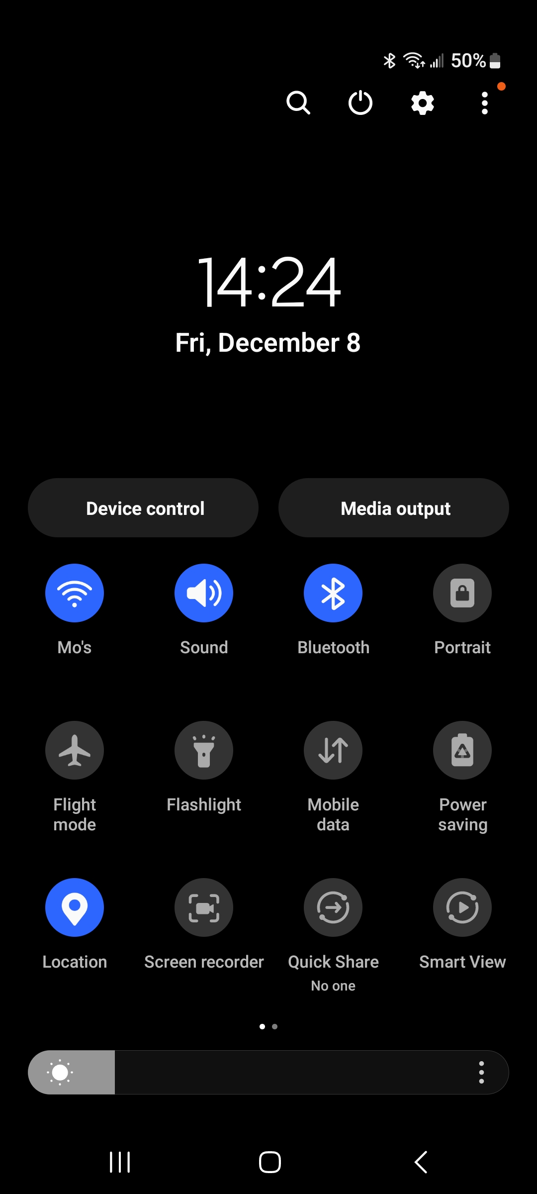 Notification brightness in dark mode - Samsung Community