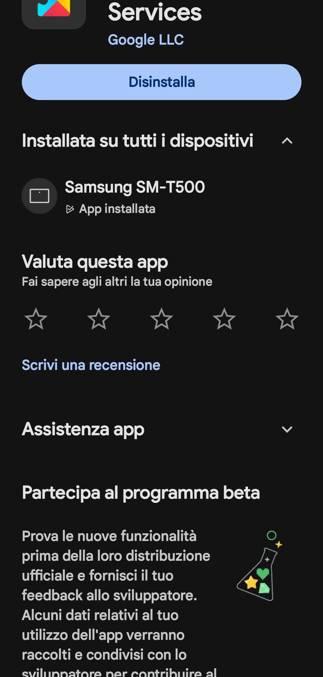 Aggiornamenti sistema google play - Samsung Community