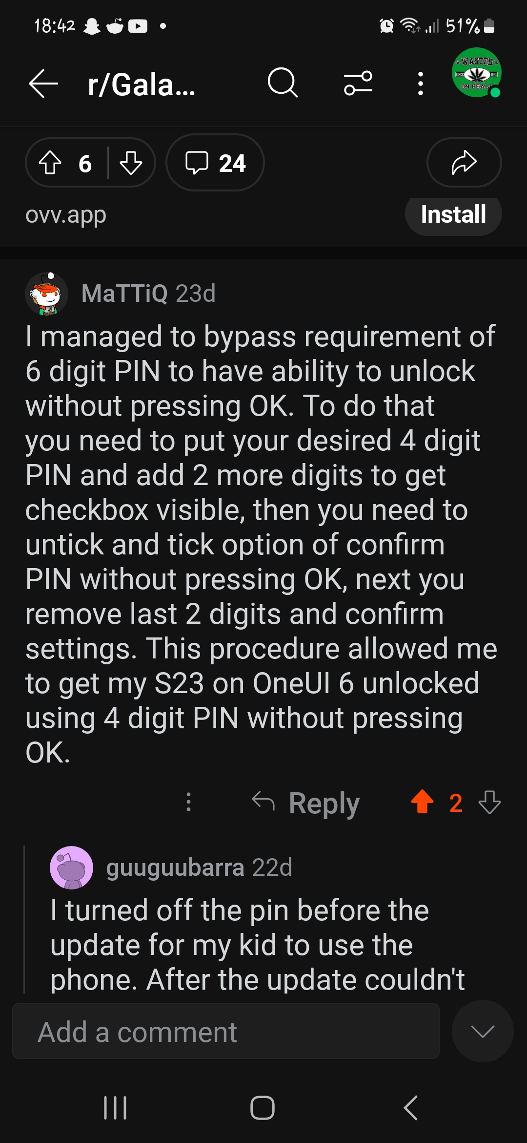 Solved: Pressing ok after I enter pin - Samsung Community