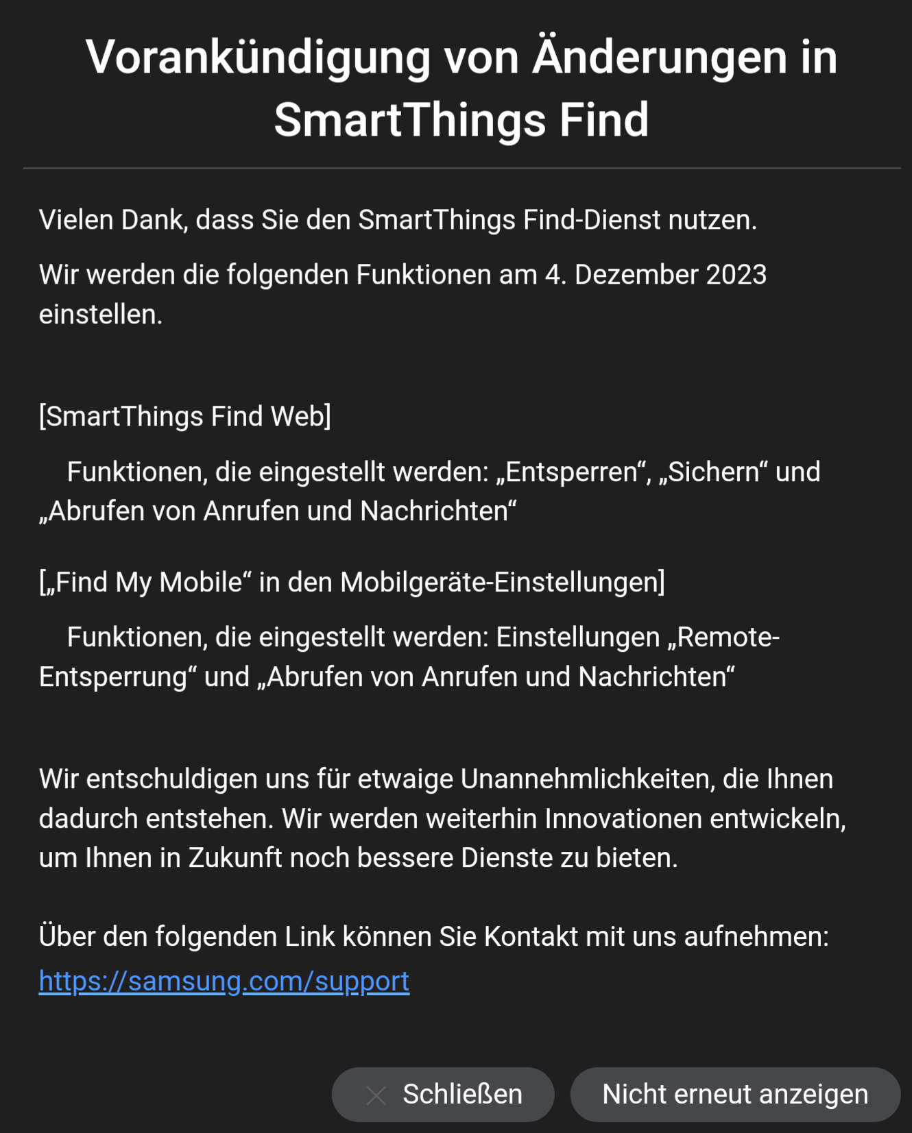 Smart things Remote entsperren Option ist weg - Samsung Community