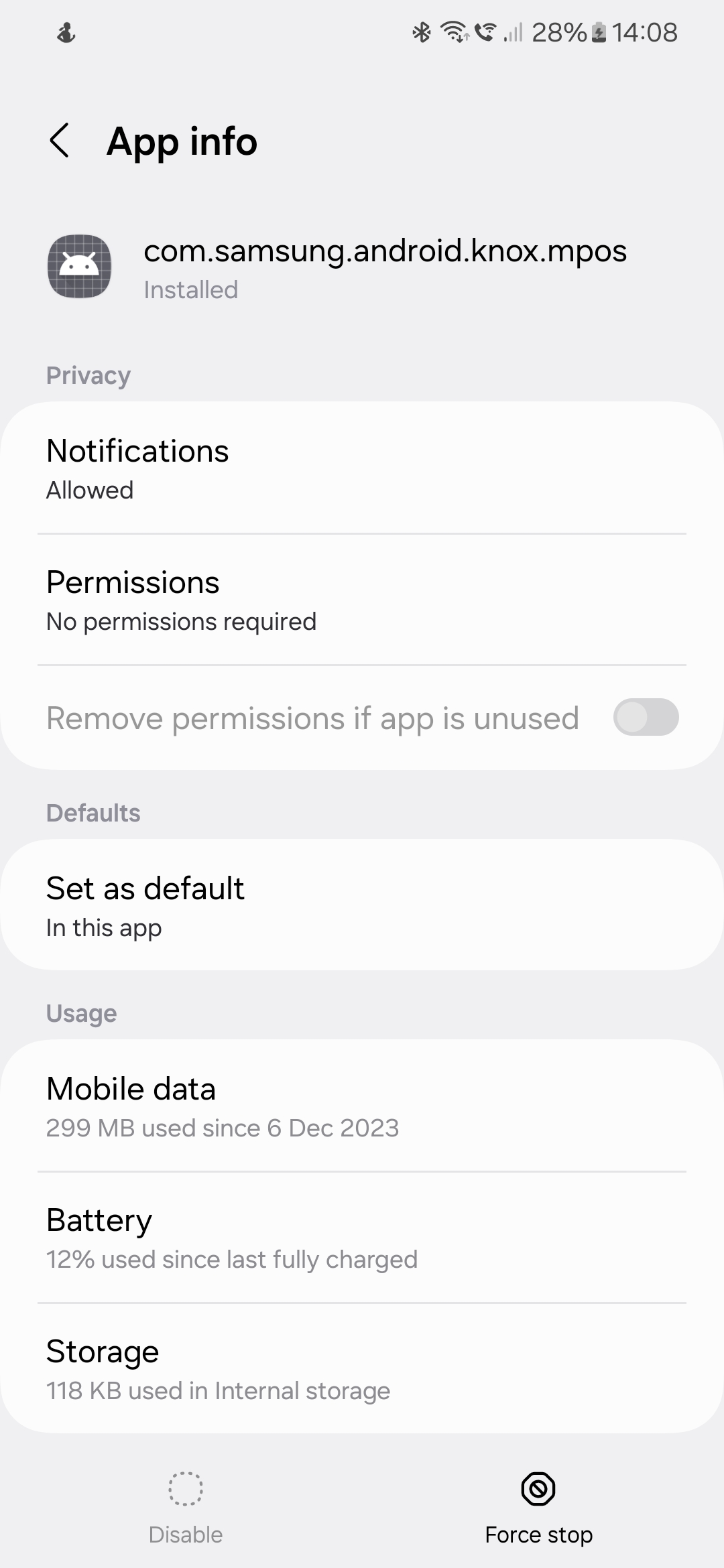 Opgelost: com.samsung.android.knox.mpos(unreviewed) - Samsung Community