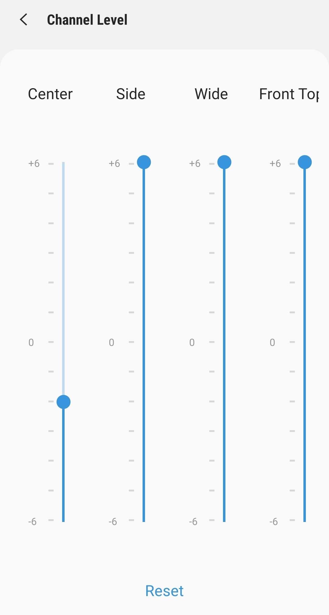 Rear speaker volume - Samsung Community