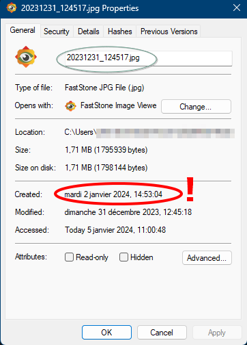 Moving files from Android to Windows without modifying creation date timestamp - Samsung Community
