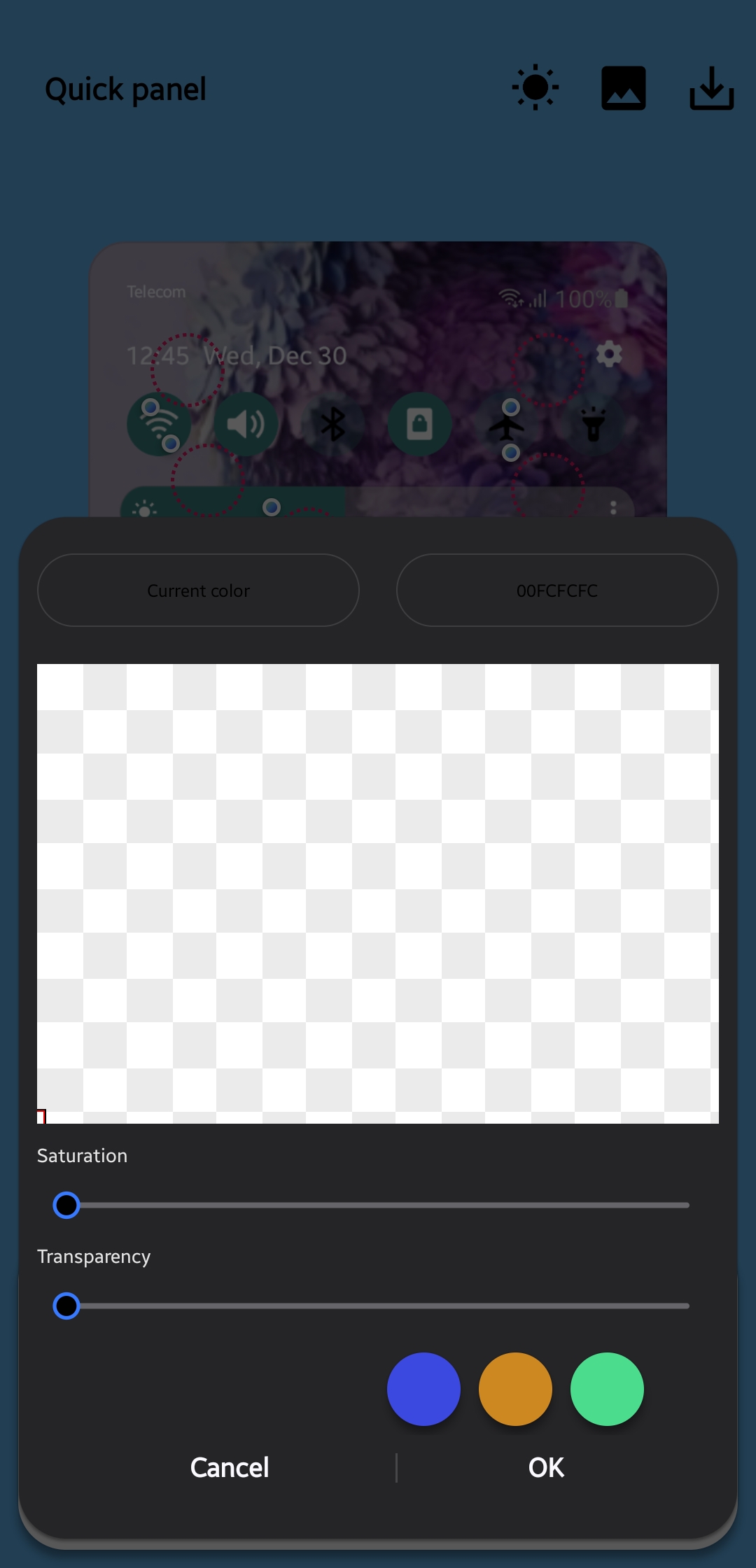 Good Lock Theme Park Quick Panel notification transparency - Samsung ... Good Lock Theme Park Quick Panel notification transparency - Samsung ...