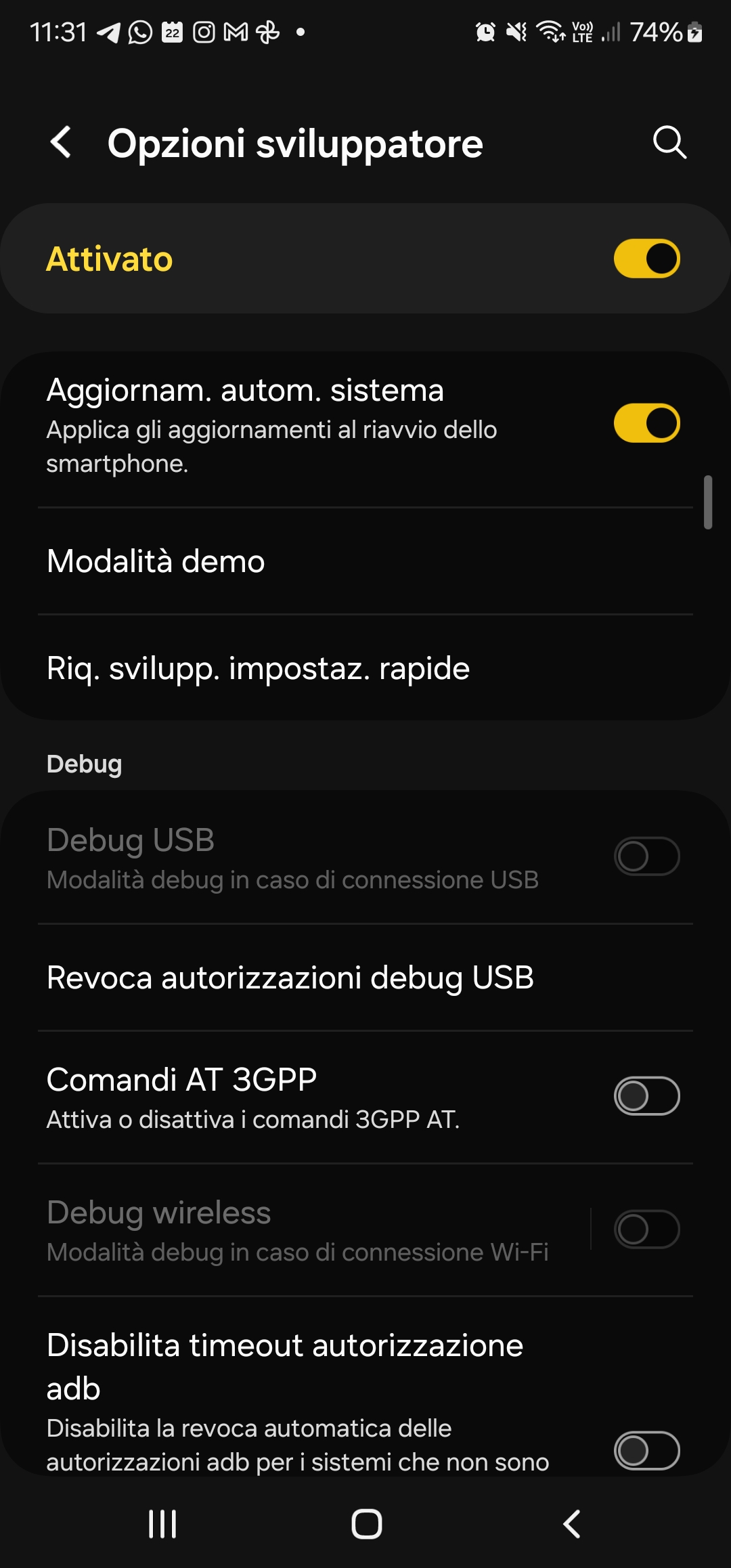 Non mi attiva il debug usb seguendo le operazioni suggerite - Samsung ...