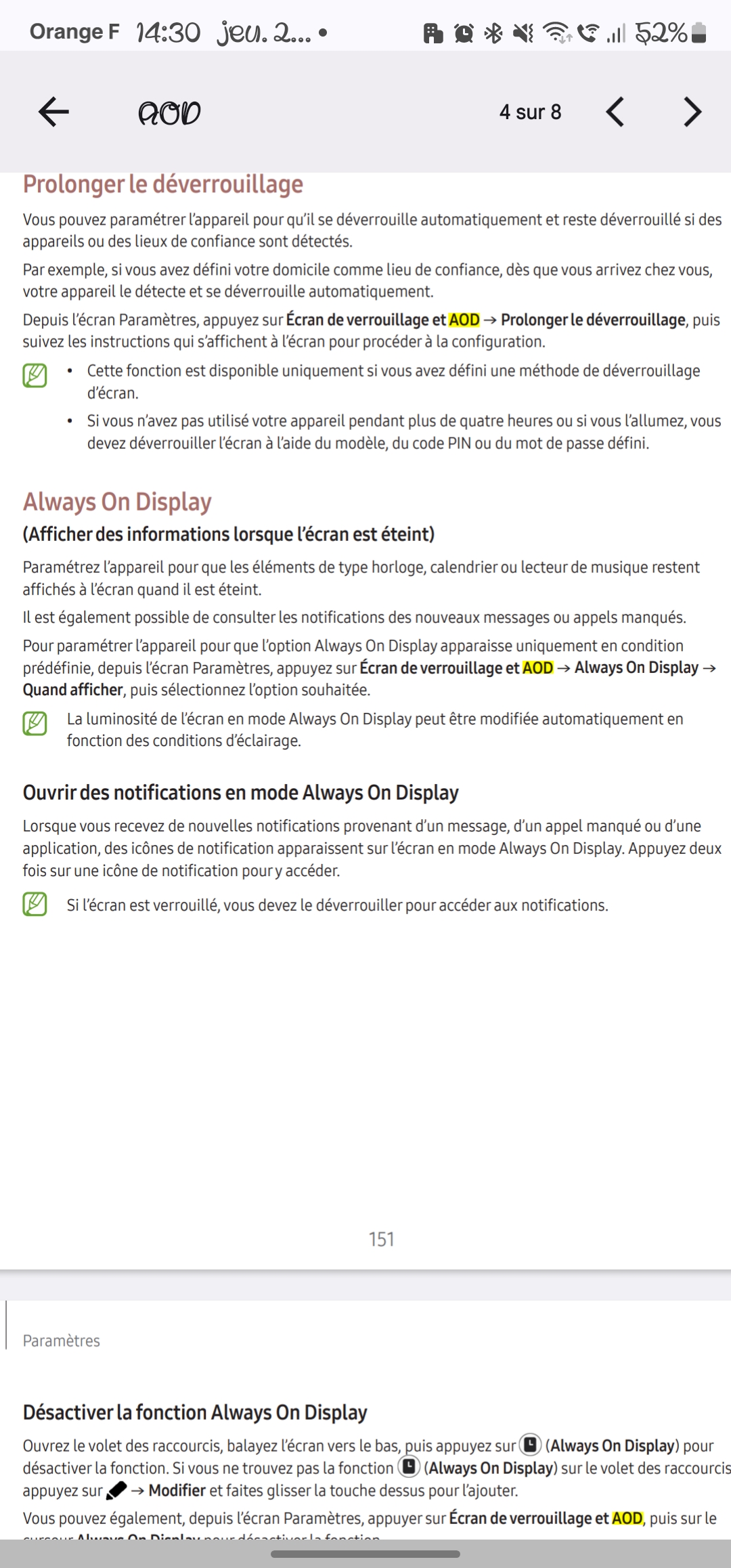 Luminosité always on display - Samsung Community
